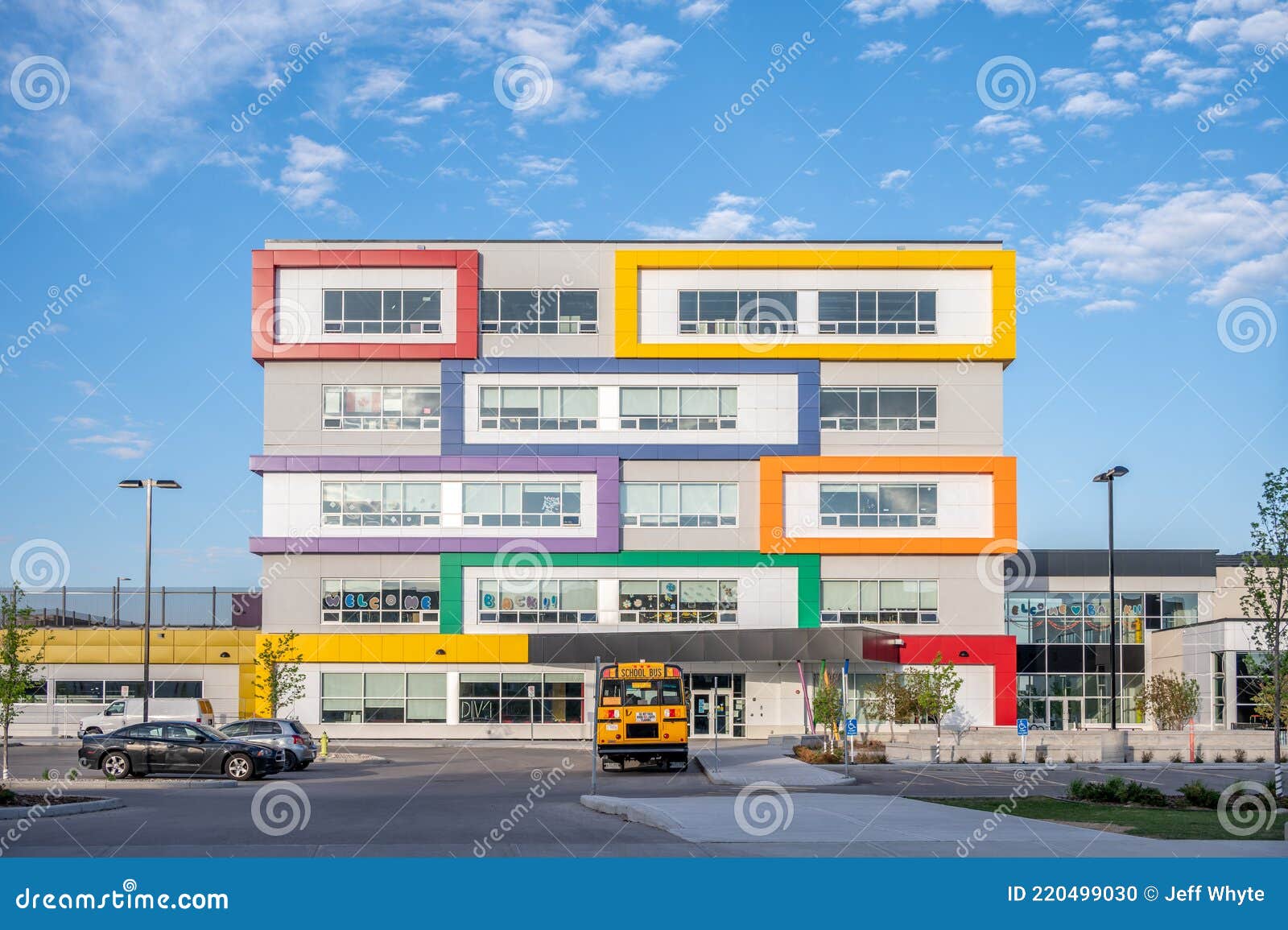 Modern School in Calgary editorial image. Image of society - 220499030