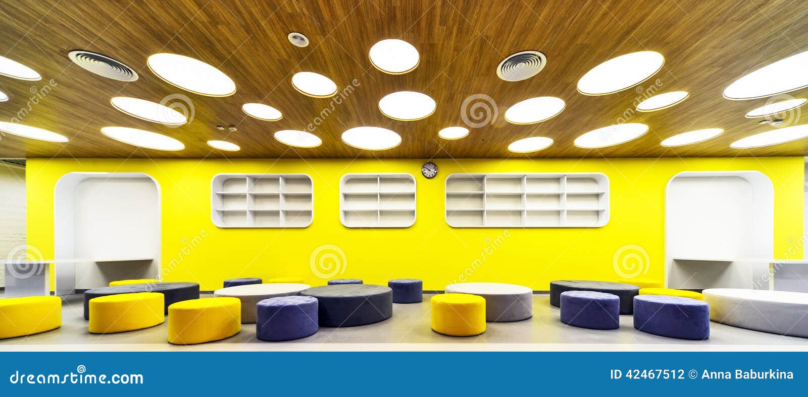 Modern school interior . stock photo. Image of design - 42467512
