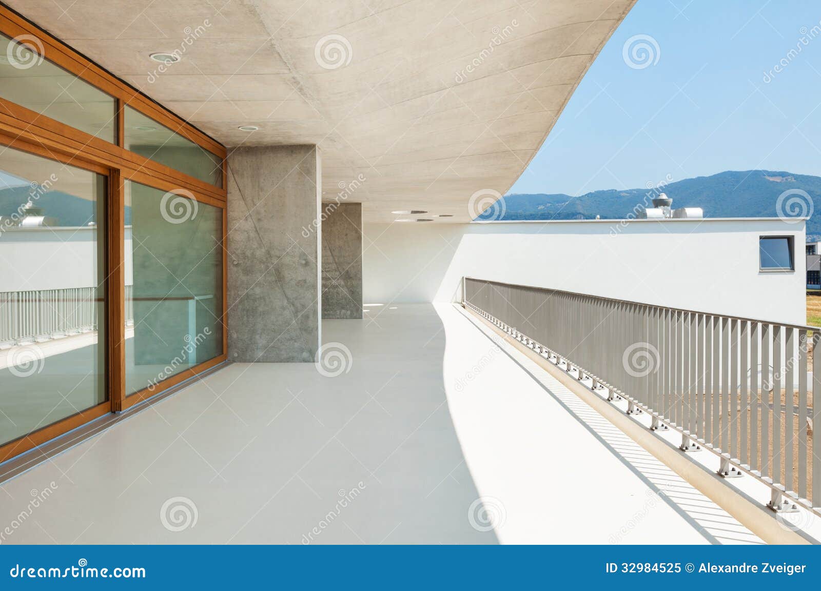 Modern School, View from Balcony Stock Image - Image of structure ...