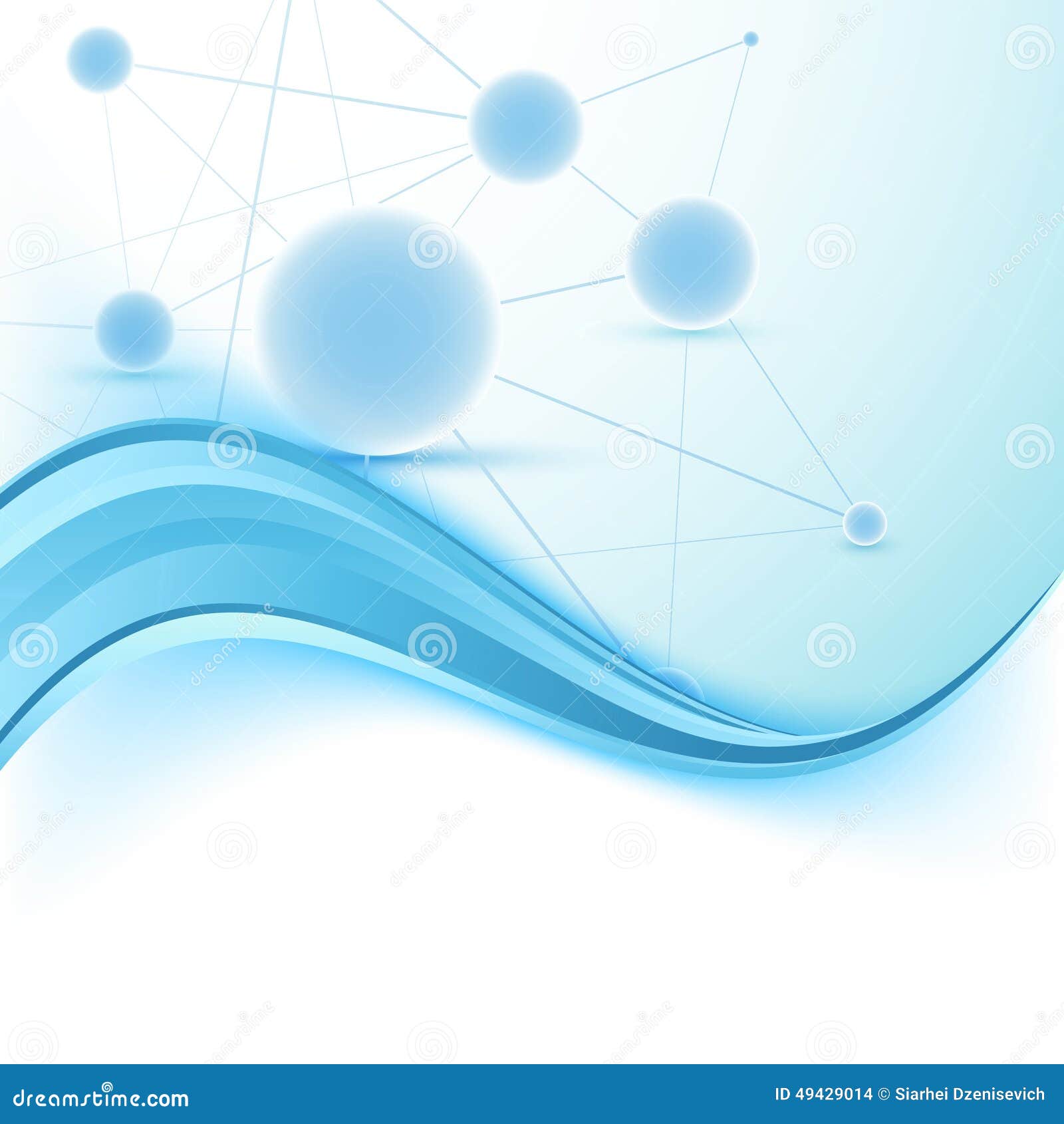 Modern Science Folder Swoosh Blue Template Stock Vector - Illustration ...