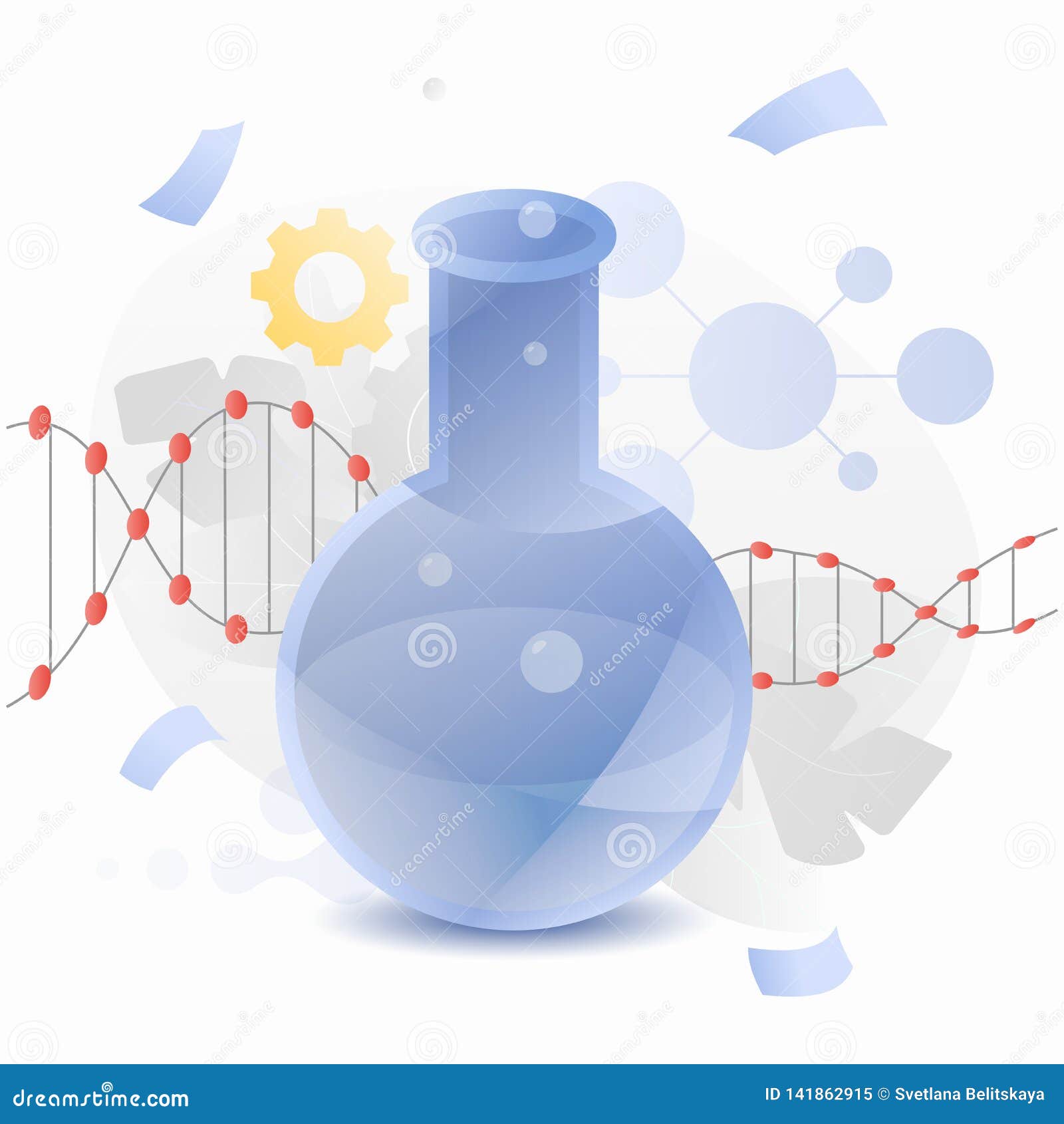 Modern Science Illustration Stock Vector - Illustration of medical ...