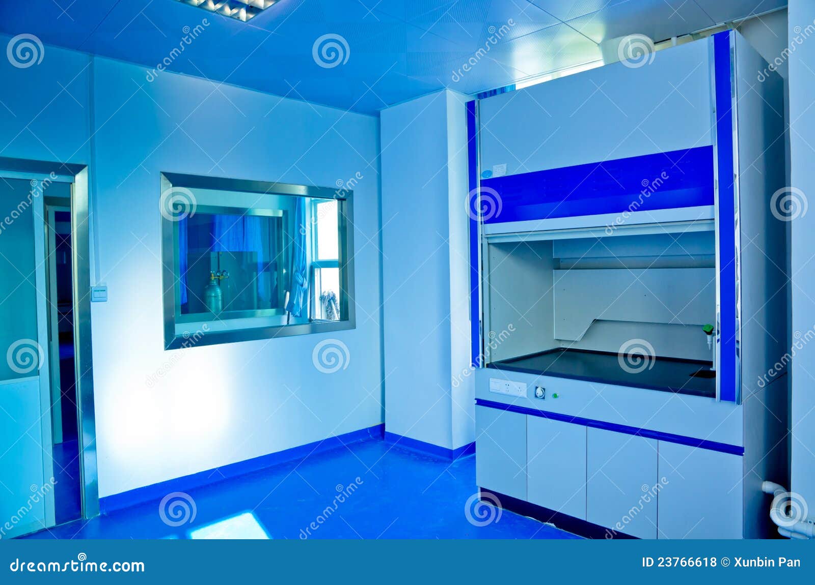 Modern science laboratory stock photo. Image of banisters - 23766618