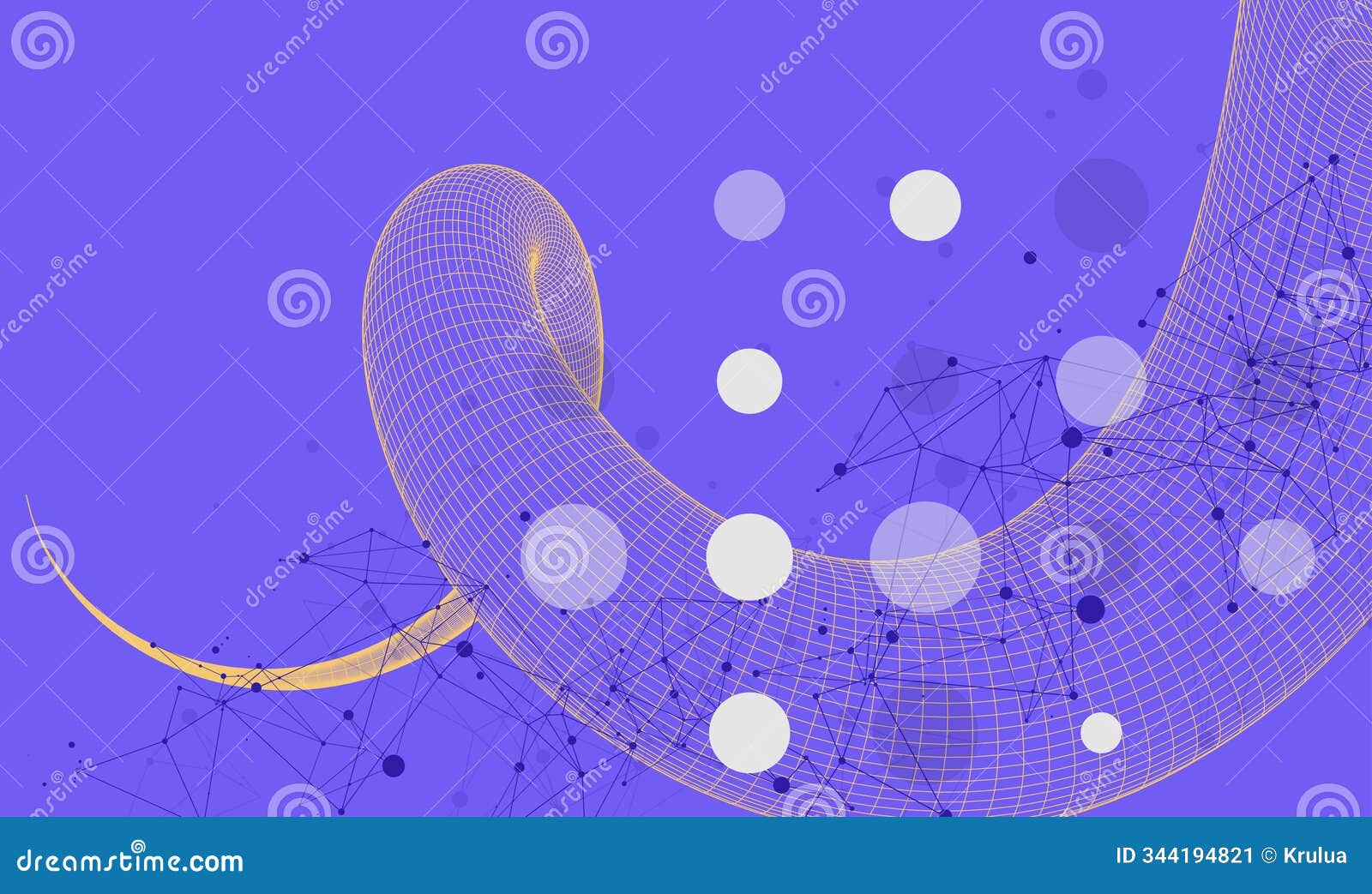 Modern Science or Technology Art Background. Hand Drawn Vector. Stock ...