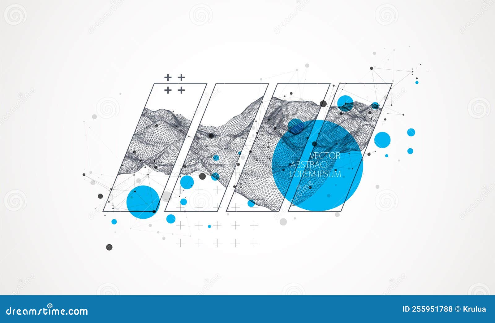 Modern Science or Technology Elements in Square. Trendy Abstract ...