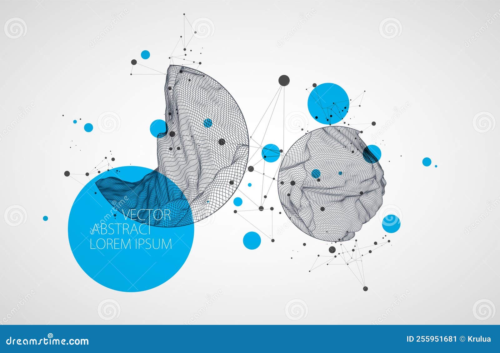 Modern Science or Technology Elements. Trendy Abstract Background ...