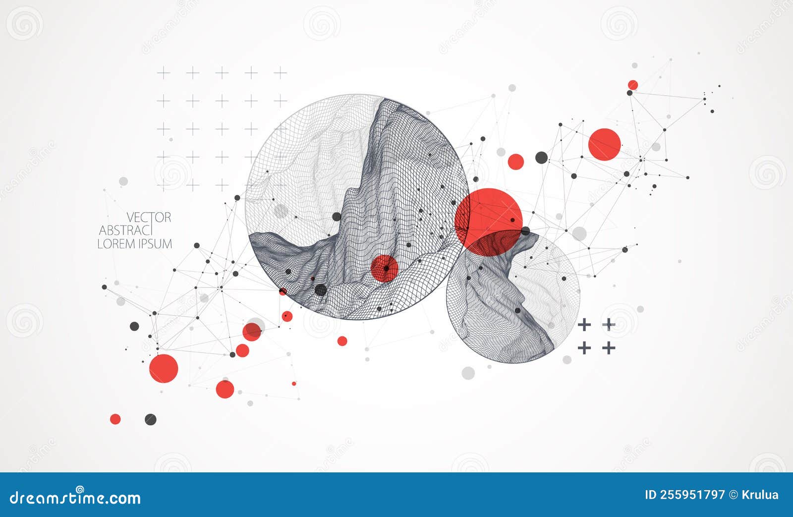 Modern Science or Technology Elements. Trendy Abstract Background ...