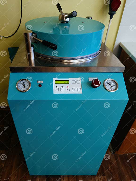 Modern Scientific Autoclave in Laboratory Stock Image - Image of ...