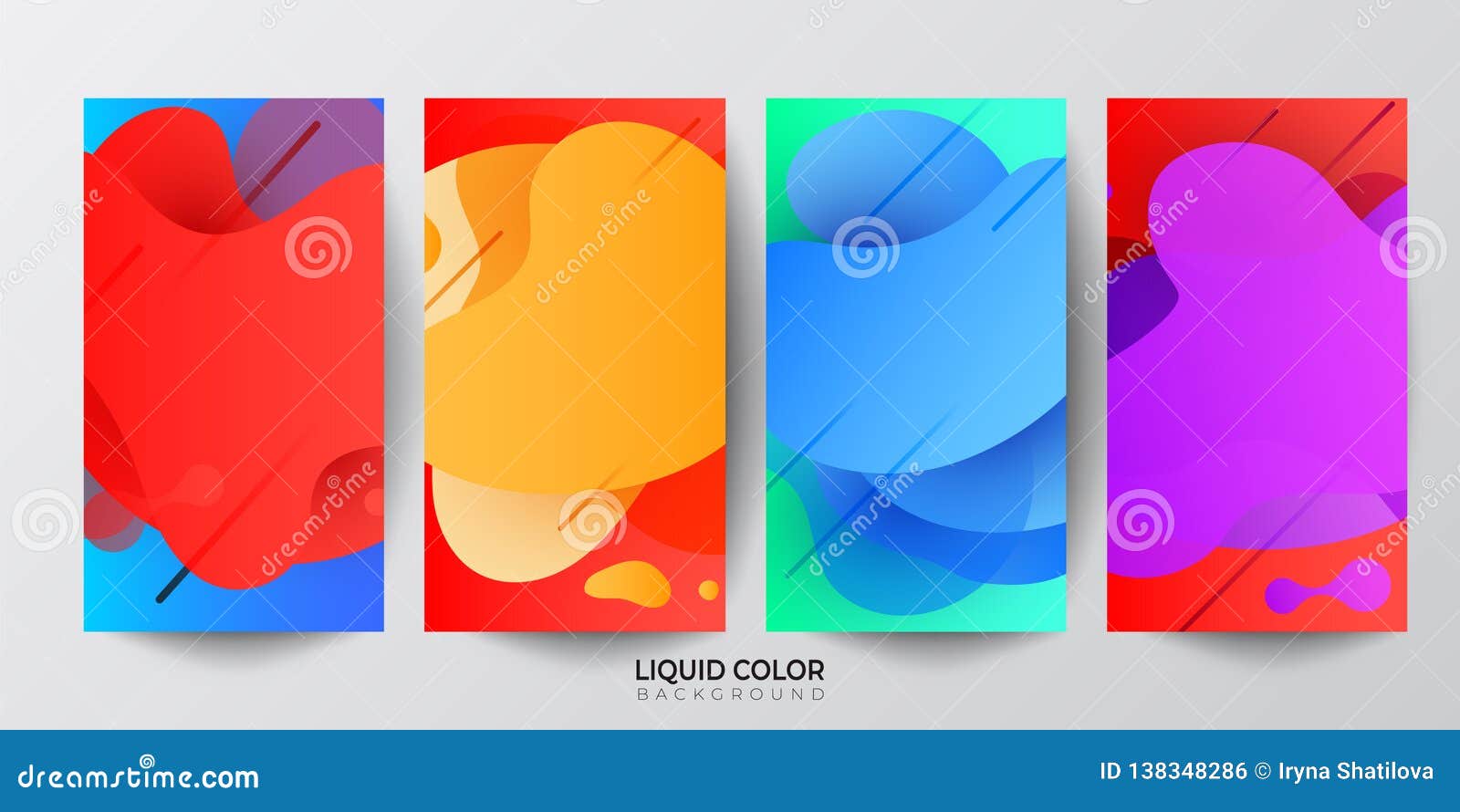 Modern Screen Color Gradients. Vector Design for Mobile App Stock ...