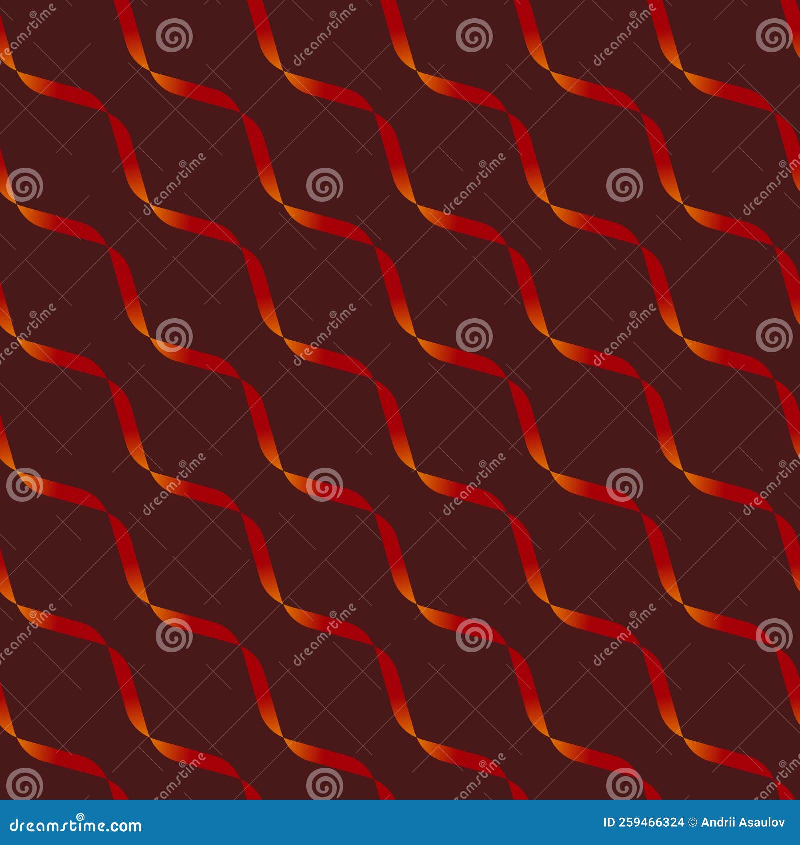 Modern Seamless Abstract Geometric Pattern with Red and Yellow Wavy ...
