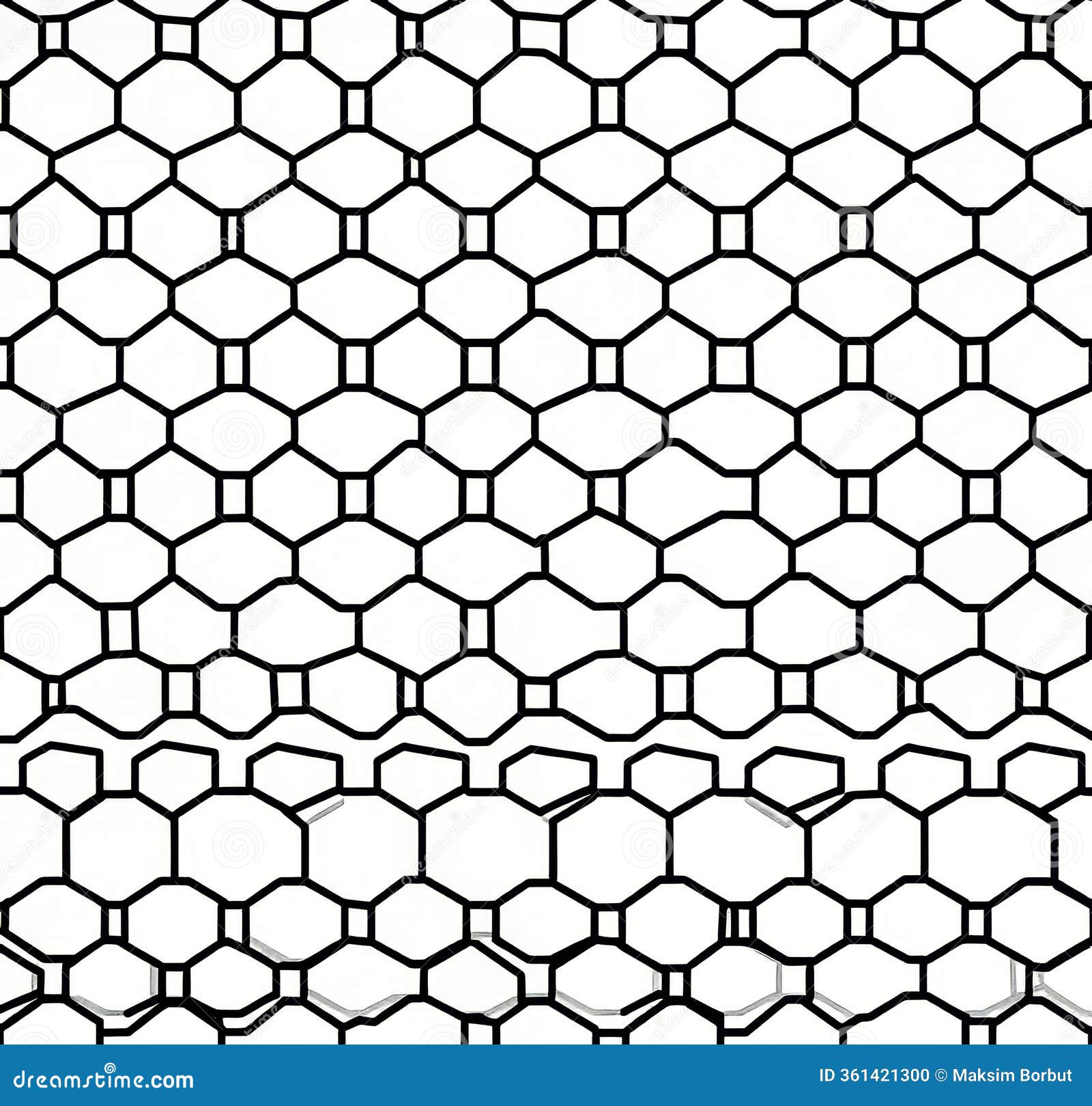 A Modern Seamless Cubic Design. a Sleek, Thin Hexagonal Grid Pattern. a ...