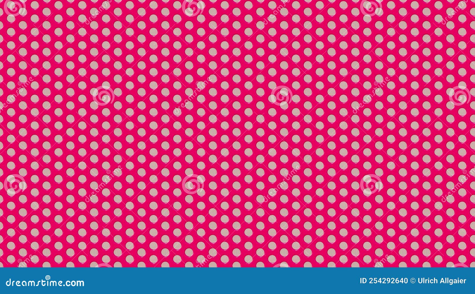 Modern Seamless Pattern of Pink Holey, Perforated Metal Plate Stock ...