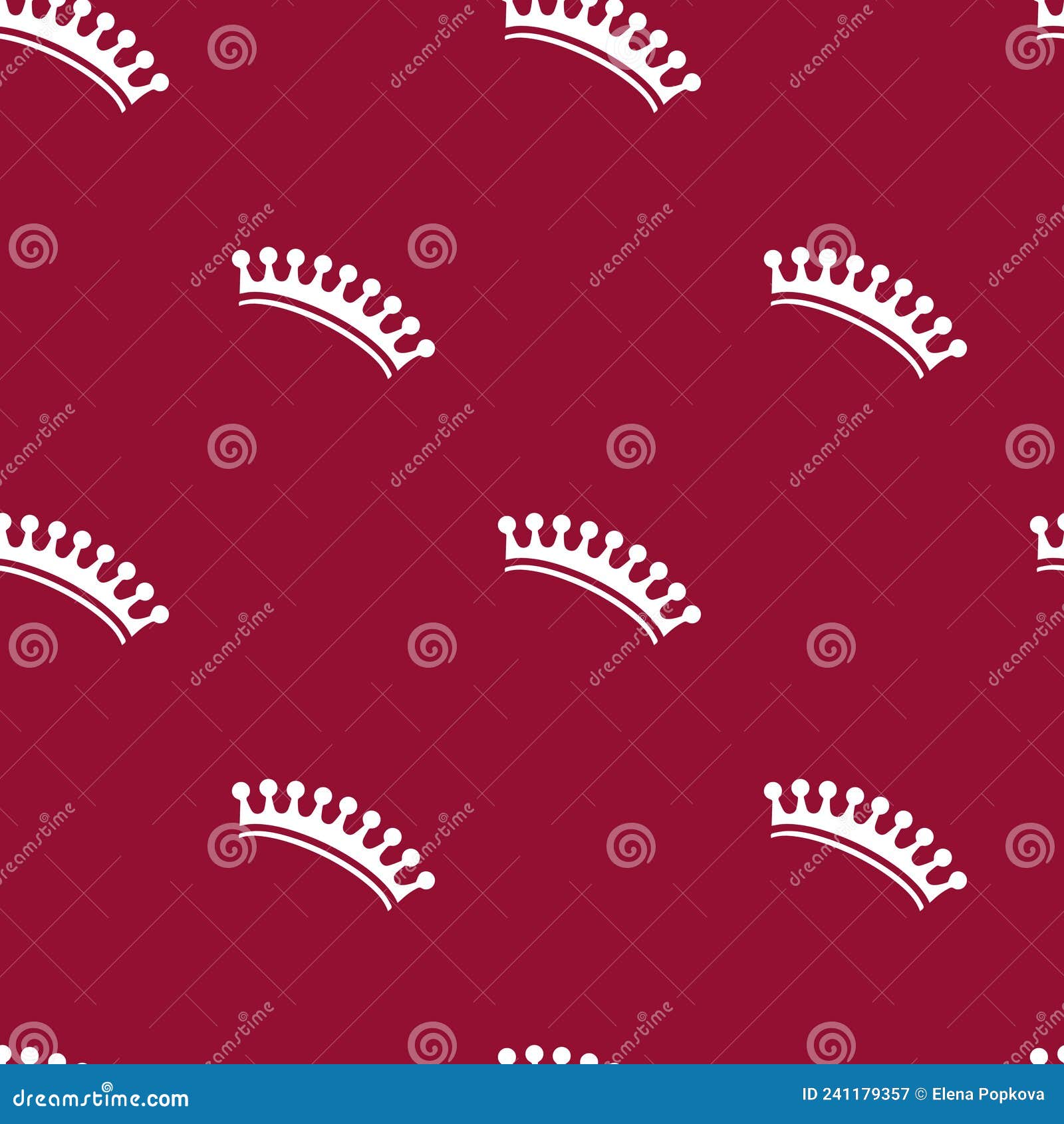 Modern Seamless Pattern with Stylish Little Crowns Stock Vector ...