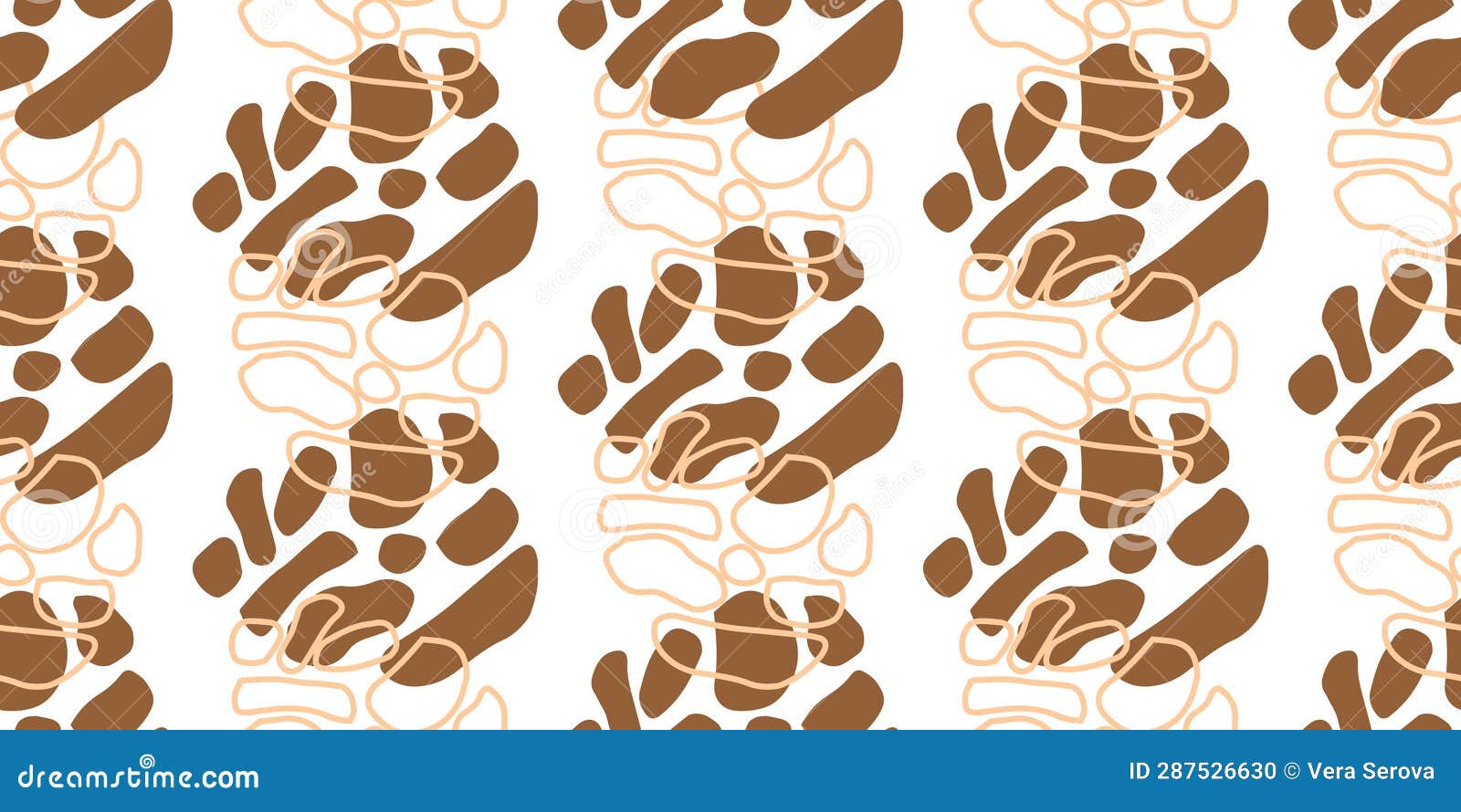 Modern Seamless Pattern with Various Animal Print. Stock Illustration ...