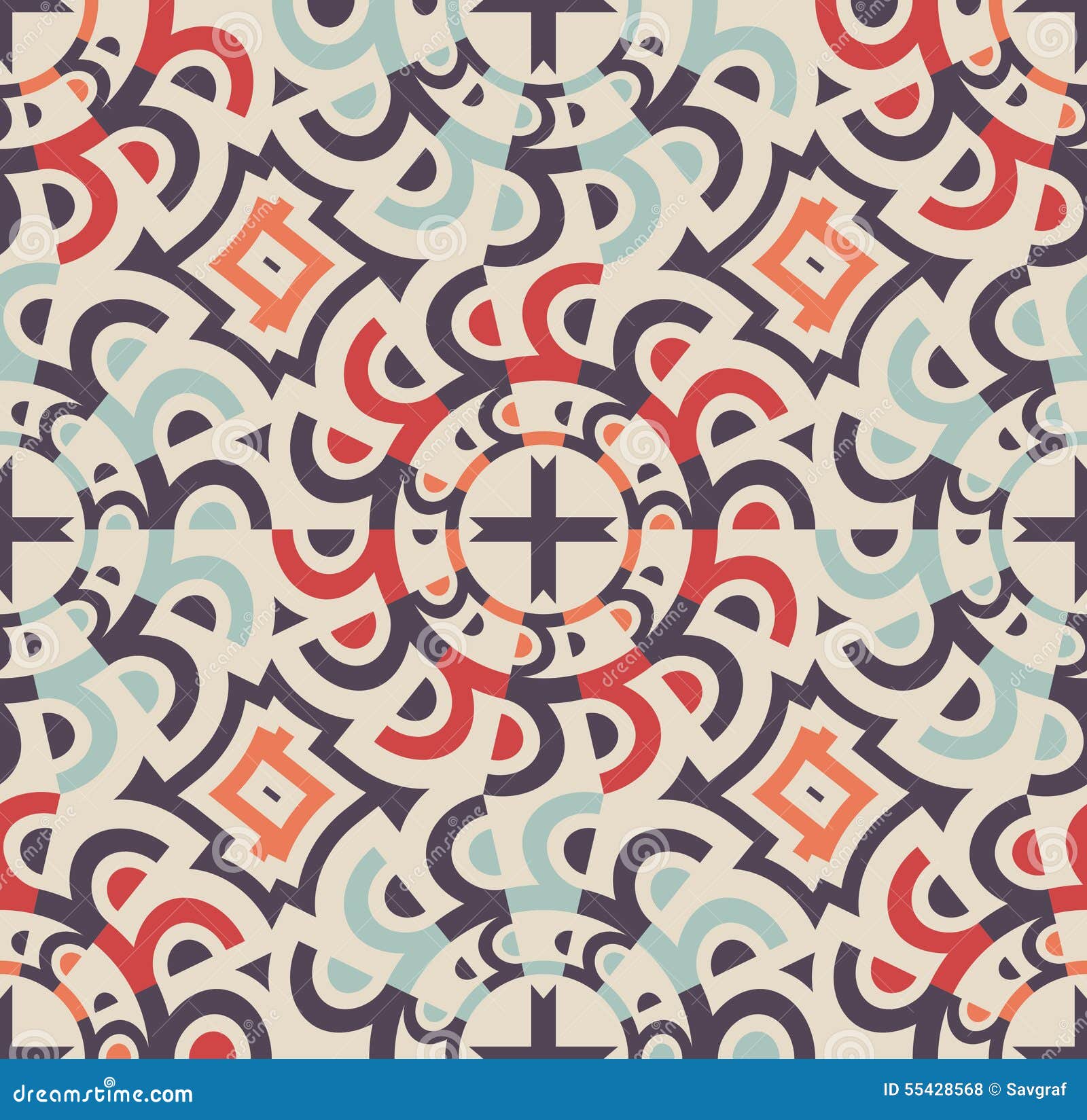 Modern Seamless Tile Floor Pattern Stock Vector - Illustration of ...