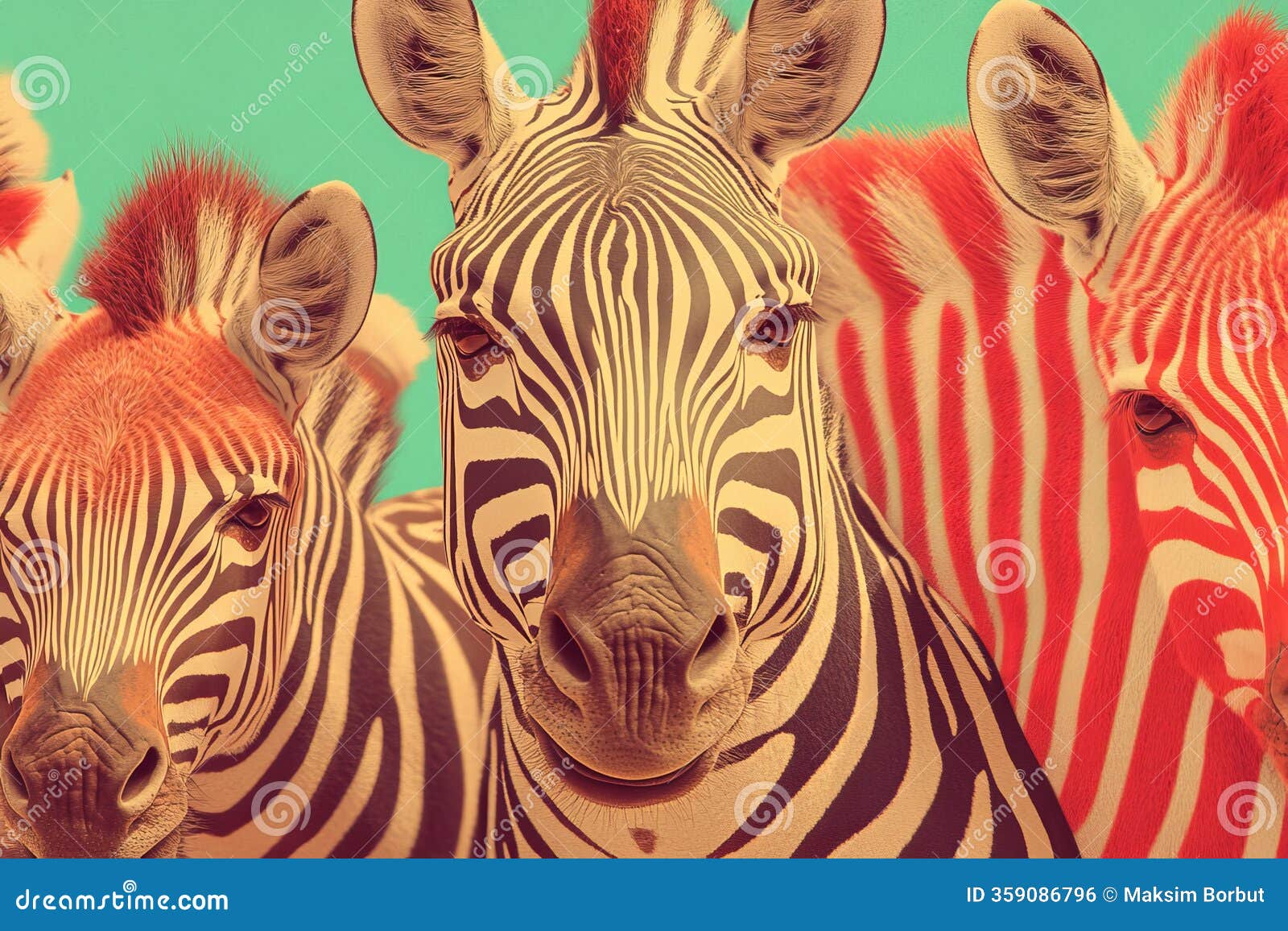 A Modern, Seamless Wallpaper with a Light Blue Zebra Pattern Featuring ...