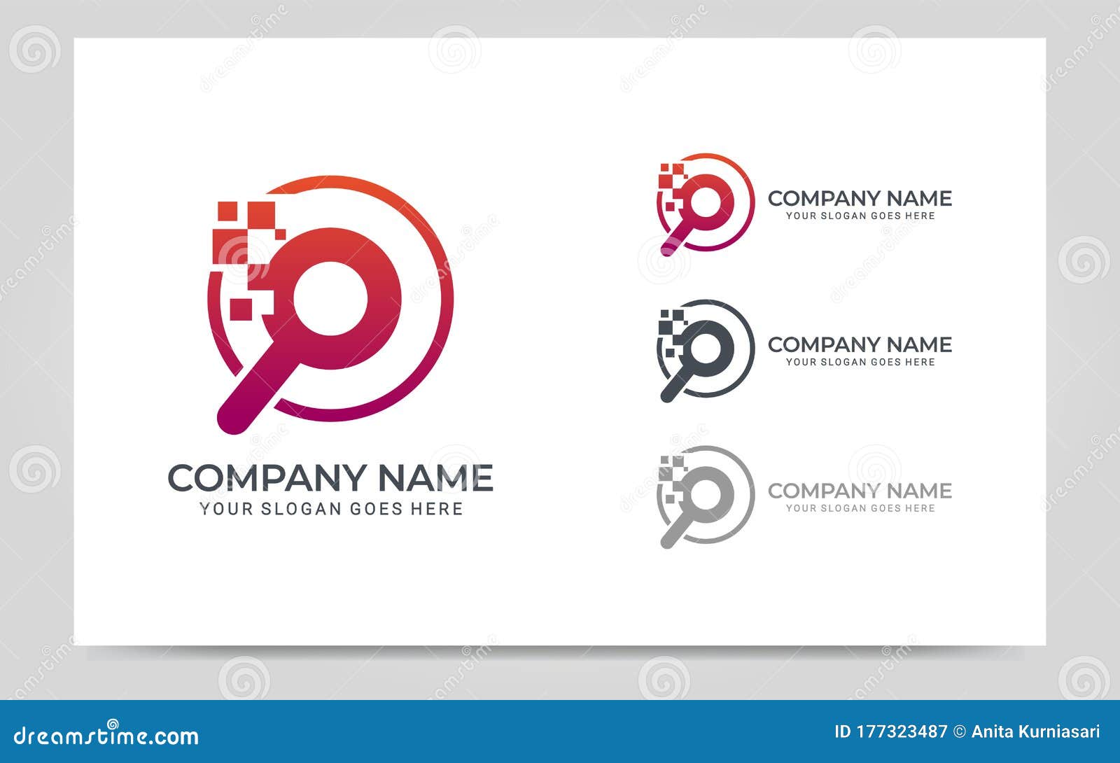 Modern Search Logo Design Template. Editable Symbol Icon Logo Design ...