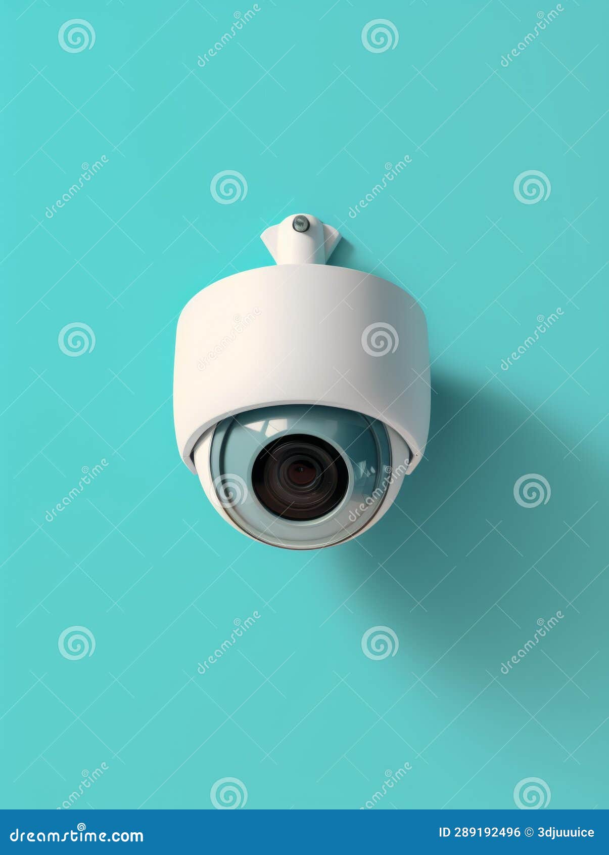 Modern Security Camera Equipment Vertical Illustration. Stock ...