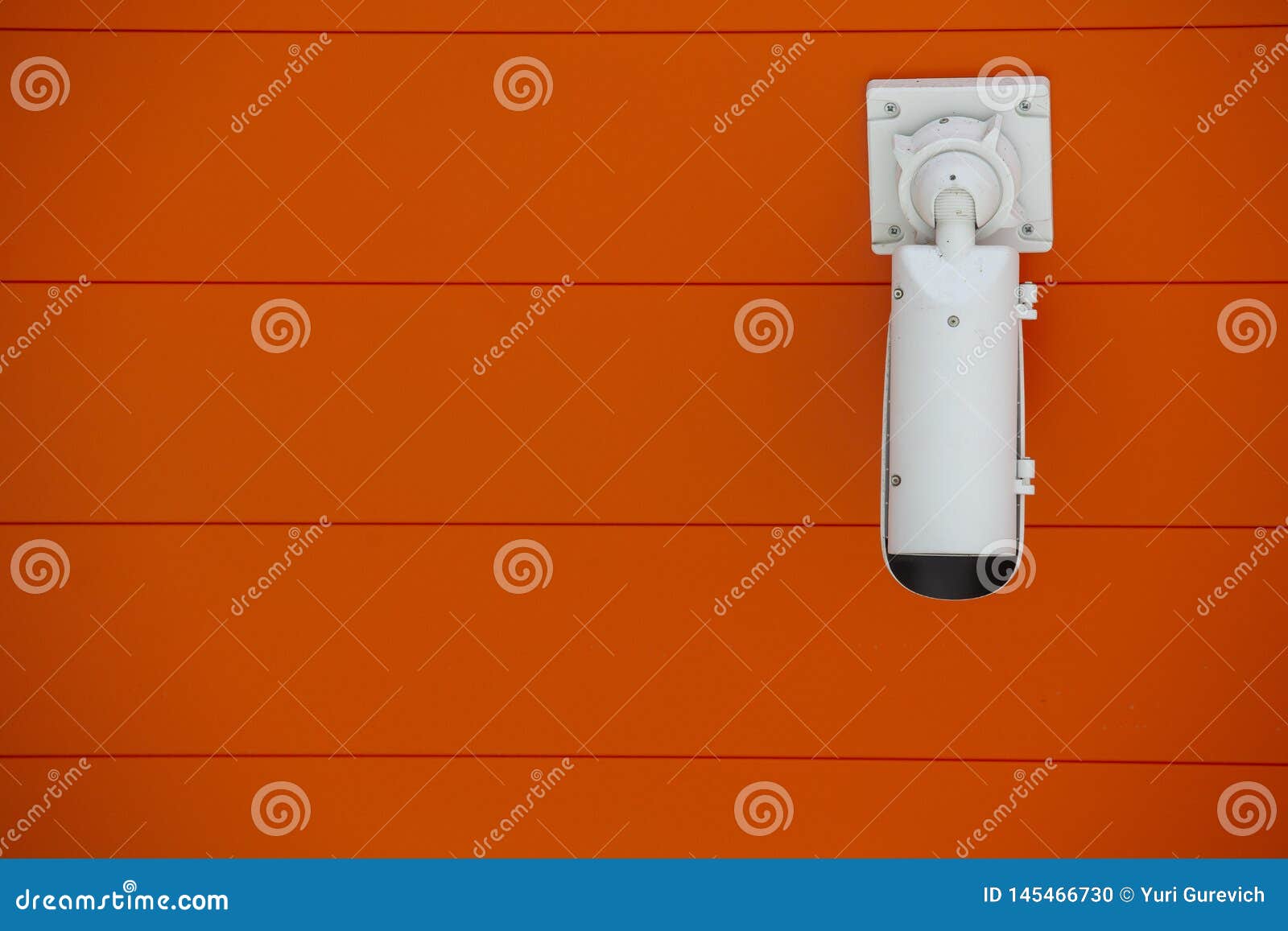 Modern Security Camera Fix on the Indoor Concrete Wall Limited Depth of ...