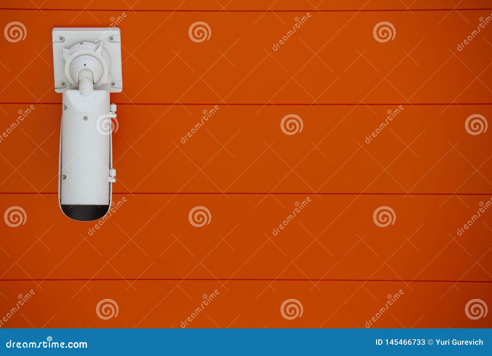 Modern Security Camera Fix on the Indoor Concrete Wall Limited Depth of ...