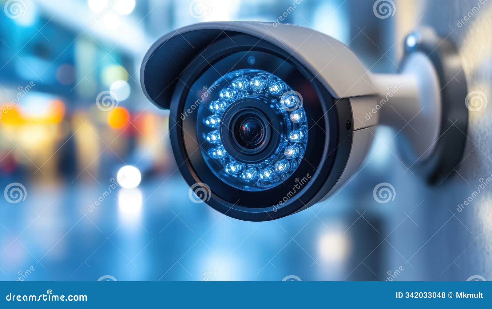 Modern Security Camera Mounted in a Contemporary Building for Enhanced ...