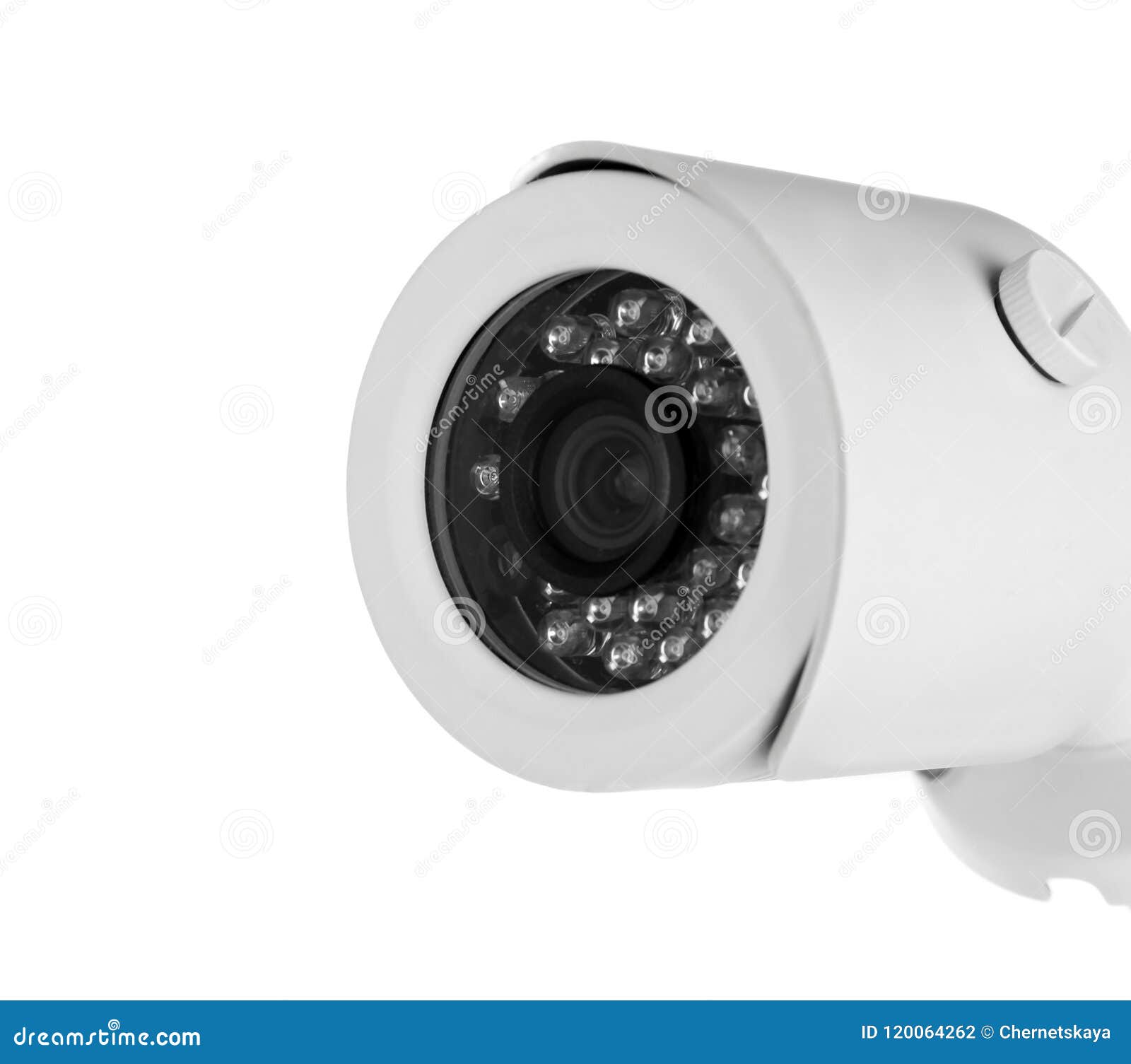 Security CCTV Camera on White Background Stock Photo - Image of crime ...
