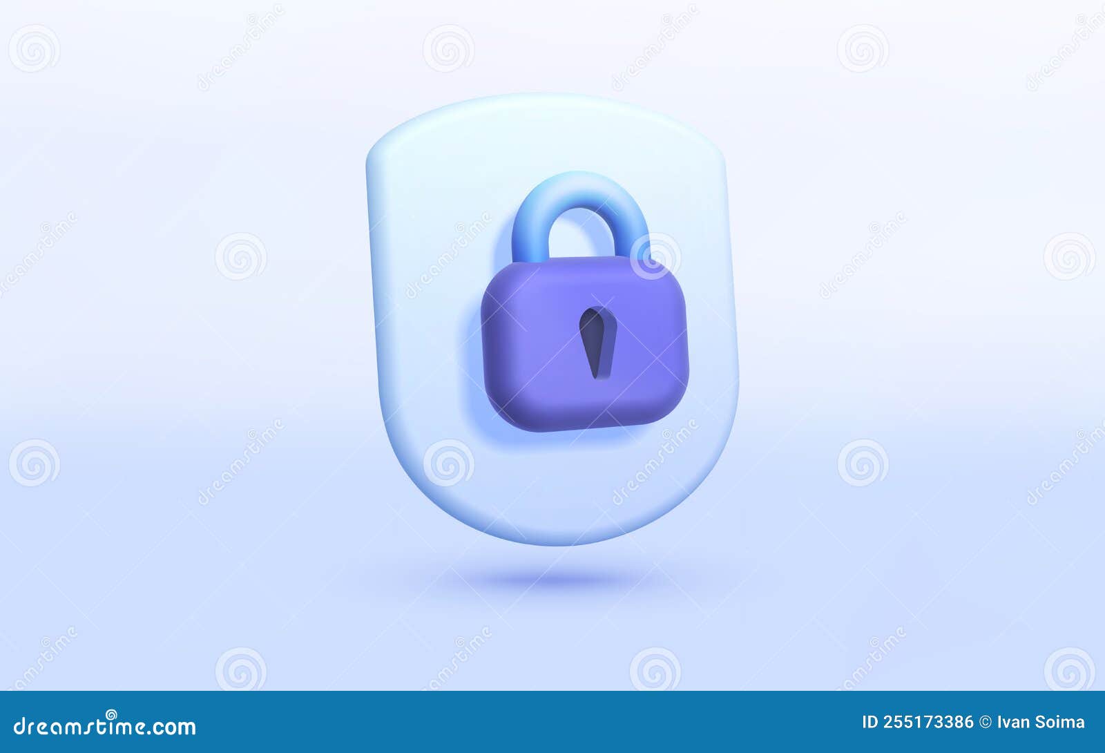 Modern Security 3d, Great Design for Any Purposes. Vector Illustration ...