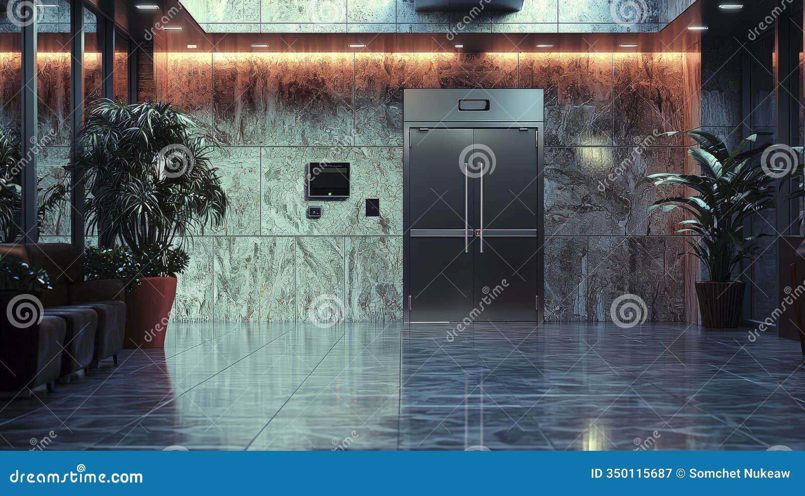 RFID Tag Security Presentation Cartoon Poster Vector Illustration ...