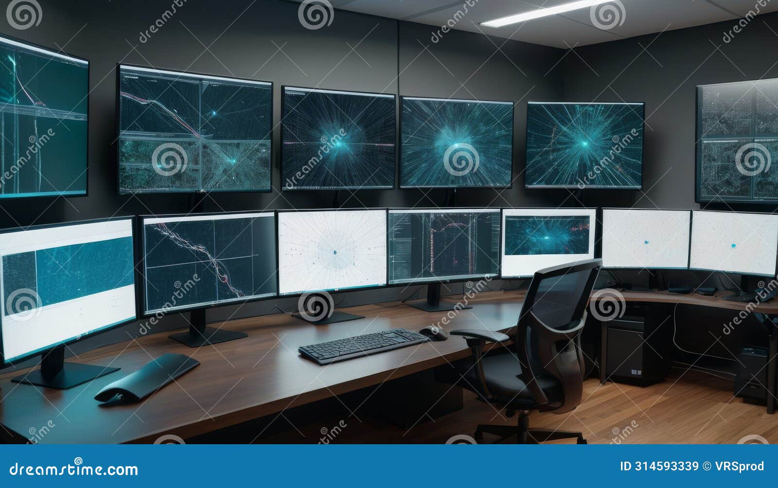 Modern Security Operations Center Stock Image - Image of generated ...