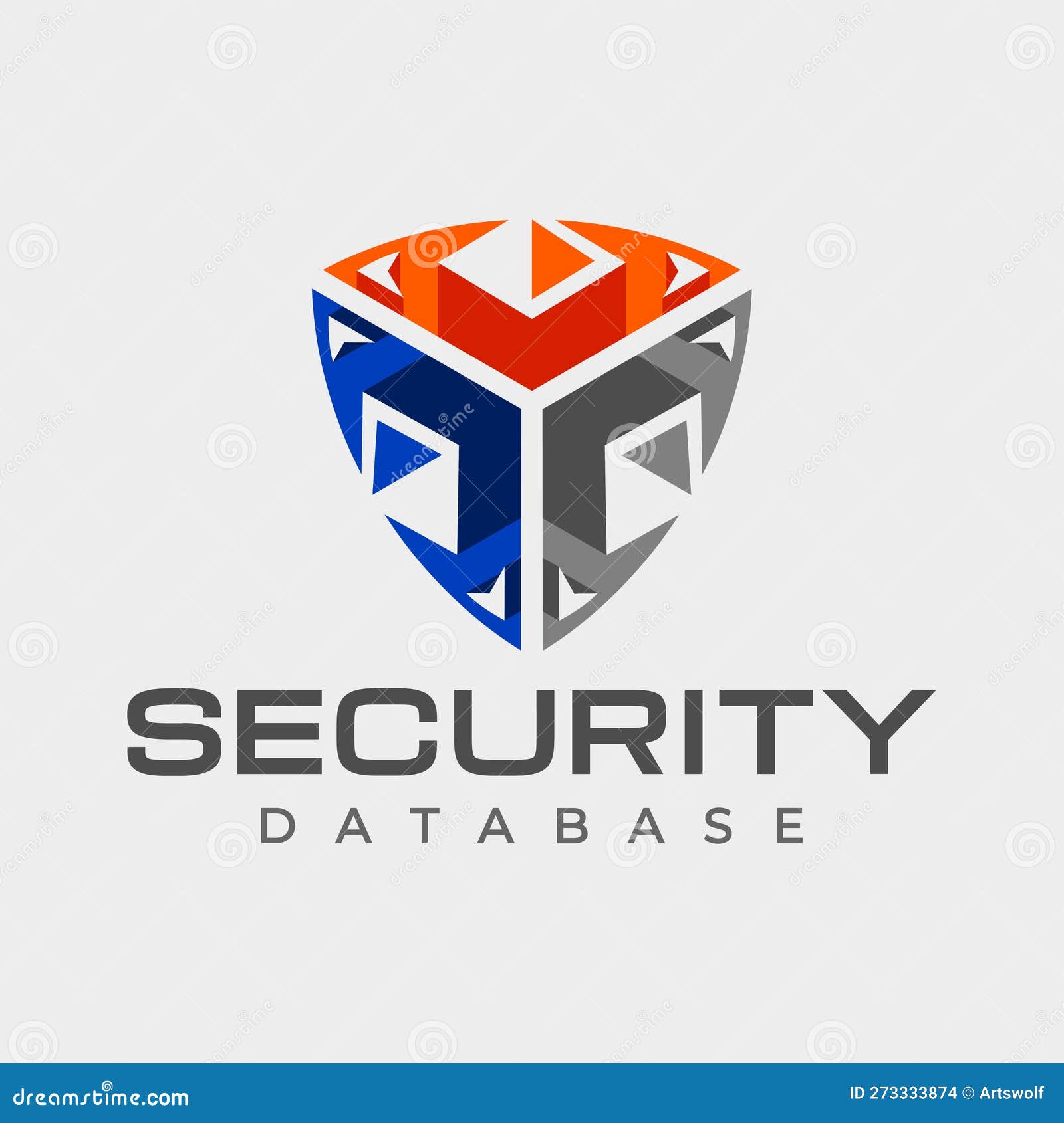 Modern Security Shield Application Logo Design. Technology Data Box ...