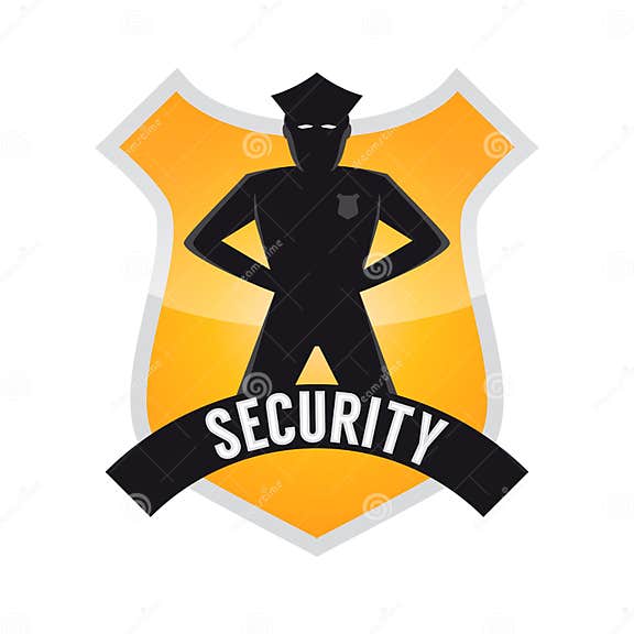 Modern security sign stock vector. Illustration of motif - 48893374