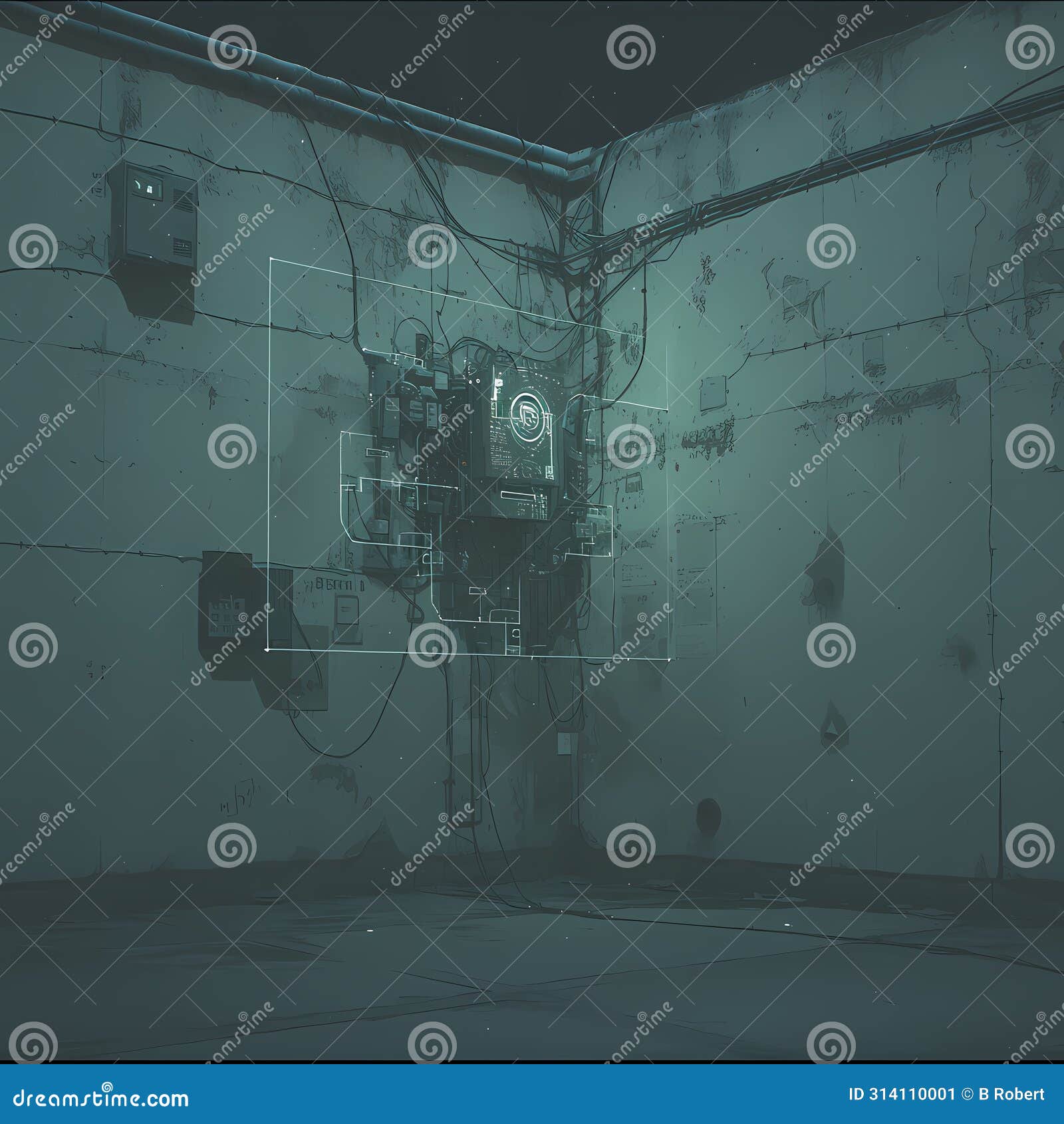 Modern Security System in Action - High-Tech Security Guarding Stock ...