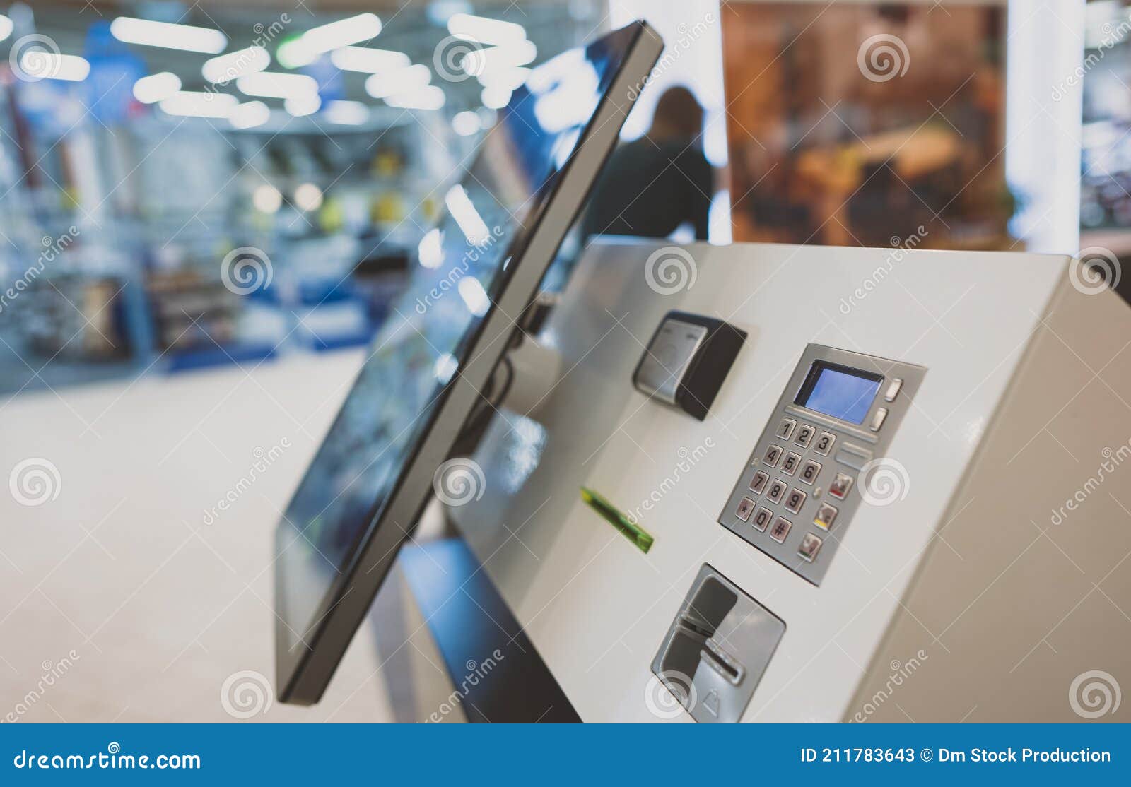 Modern Self-service Terminal Stock Image - Image of selfservice ...