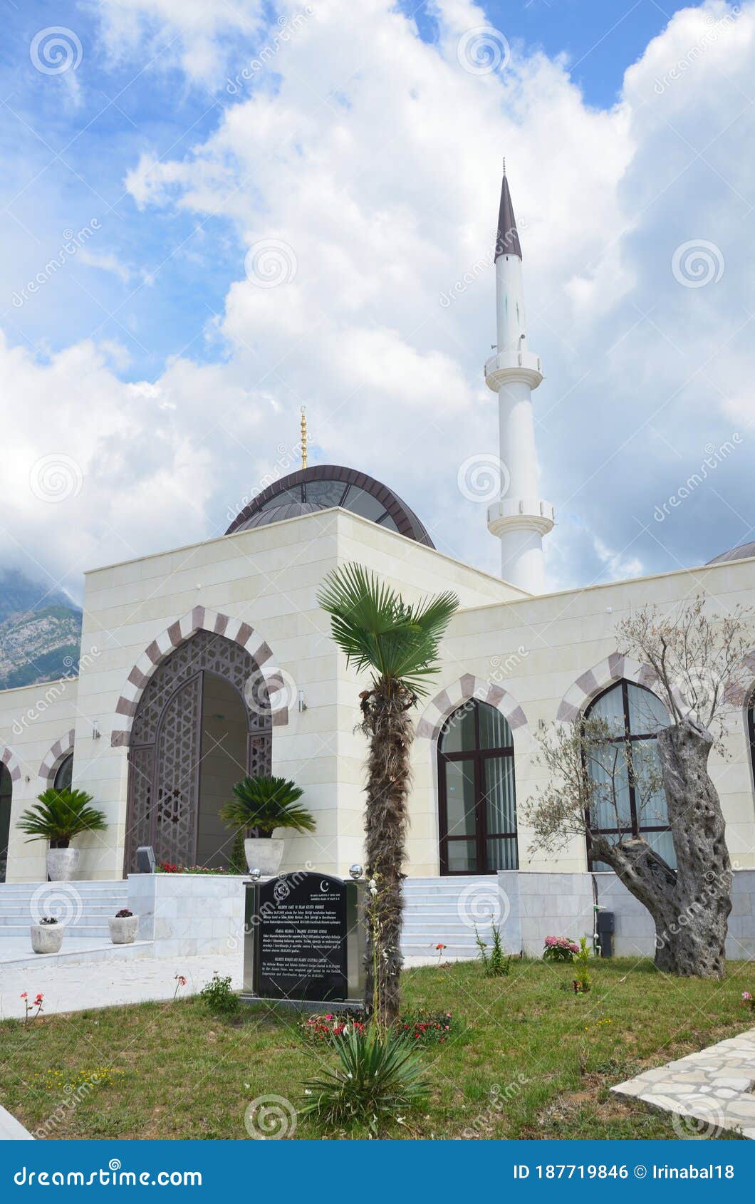 Modern Selimiye Mosque in Old Bar, Montenegro Editorial Photo - Image ...