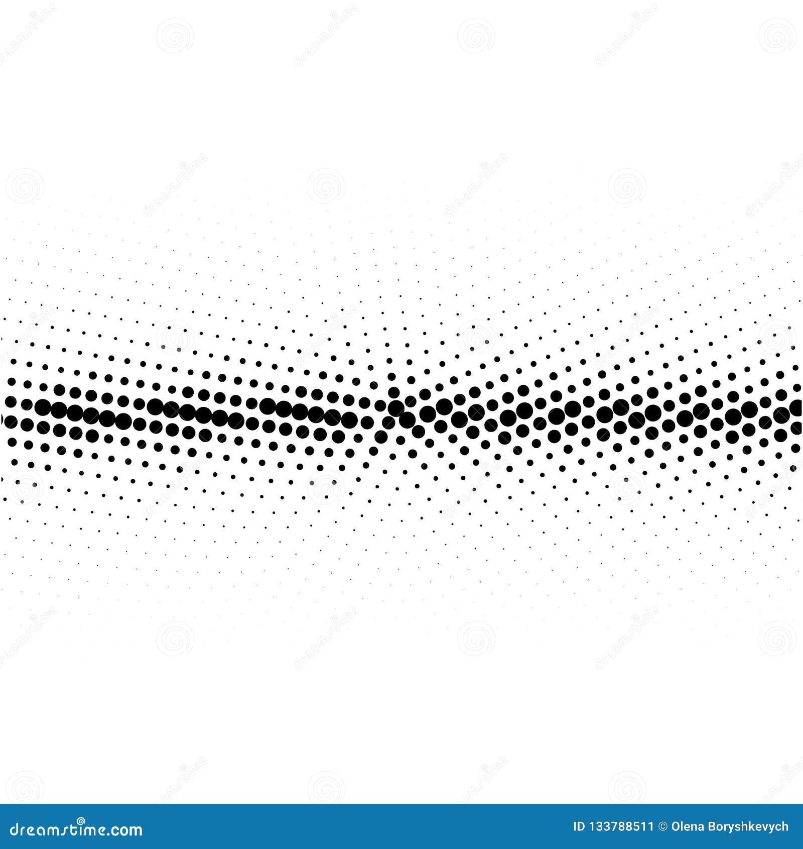 Modern Designer Semitone of Black Dots Centered on White. Stock Vector ...