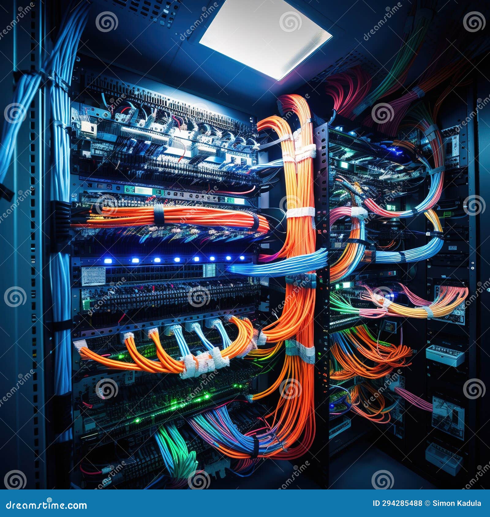 Modern it Server of Data Center Computer Racks, it Network ...