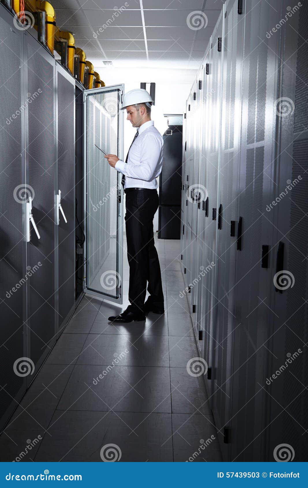 Modern server room stock image. Image of commerce, people - 57439503