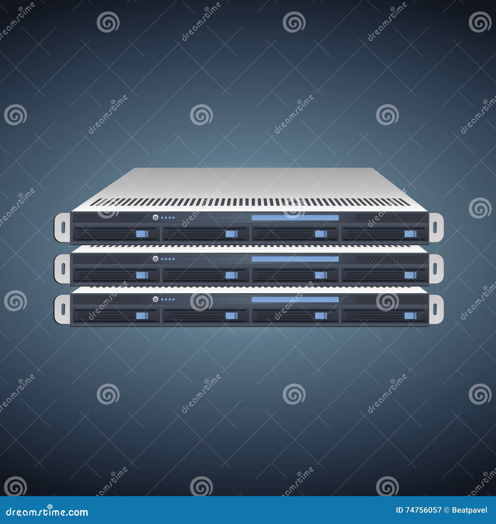 Modern Server Units stock illustration. Illustration of server - 74756057