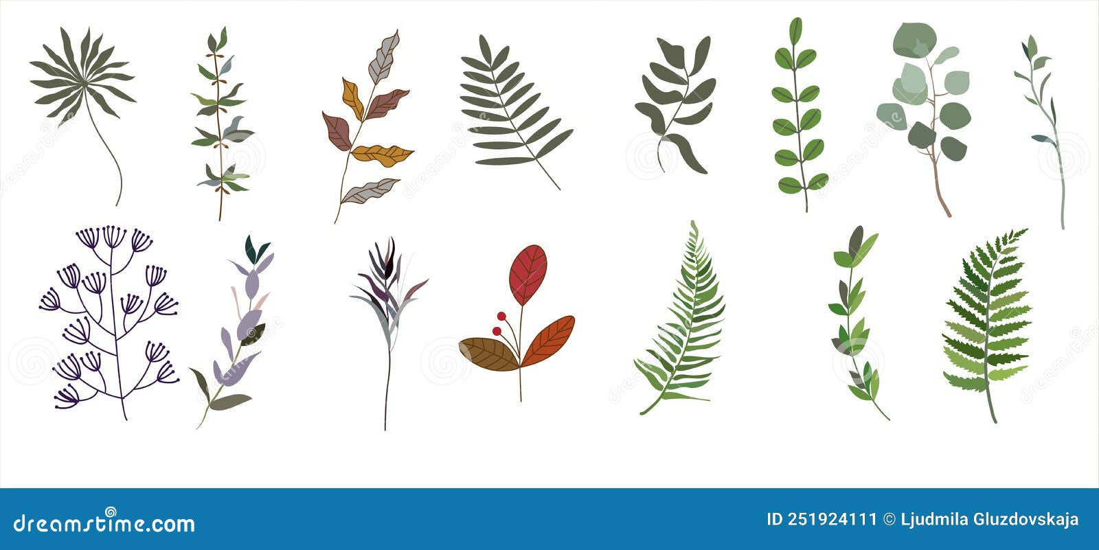 Modern Set of Abstract Elements, Minimal Design, Vector Illustration ...