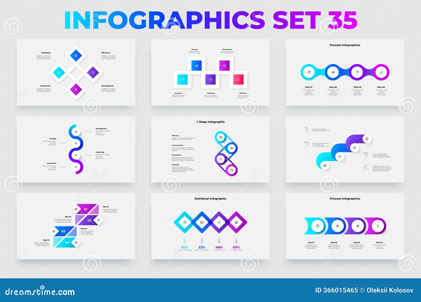 Colorful Infographics Diagrams Charts Stock Image | CartoonDealer.com ...