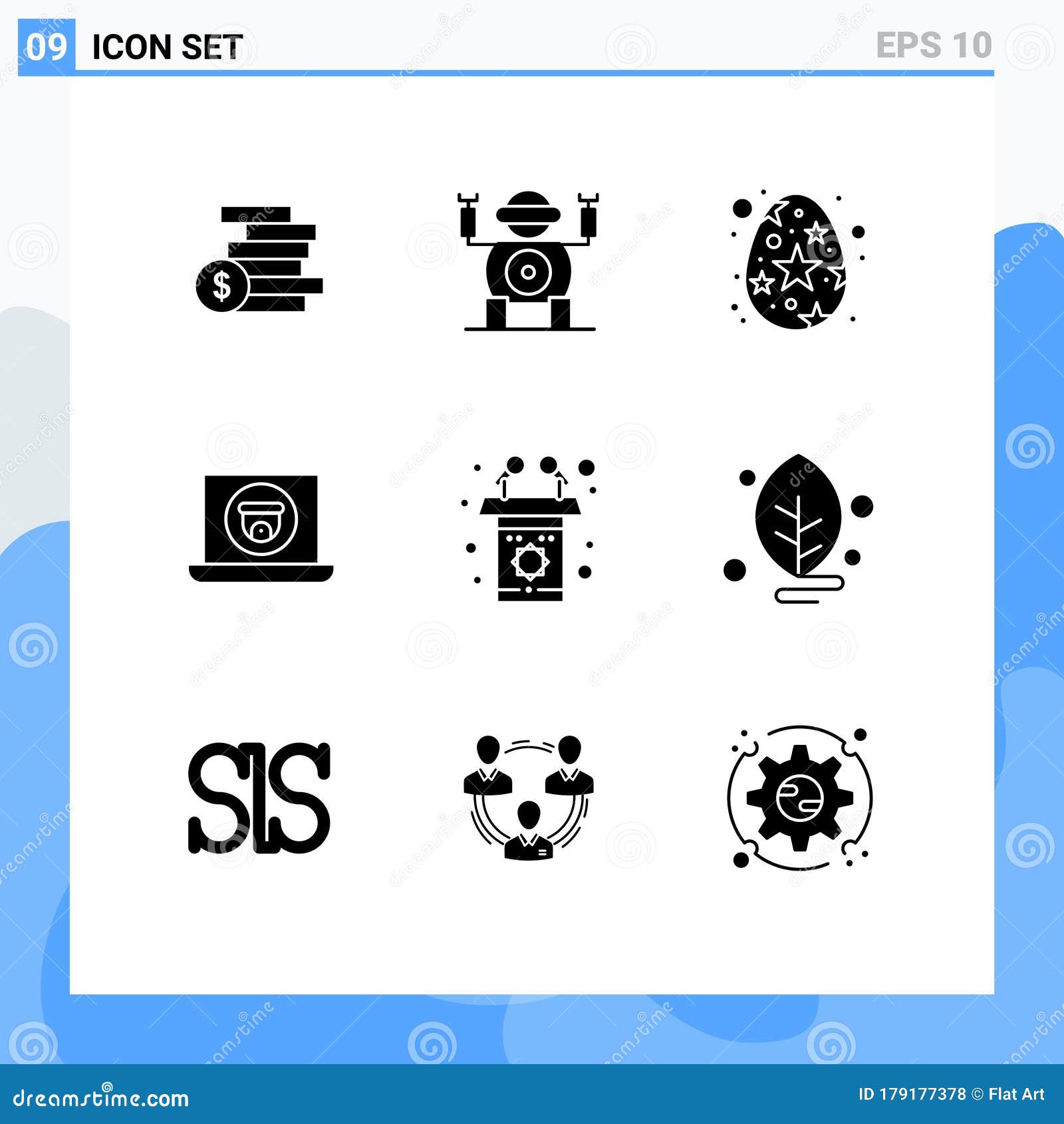 Modern Rostrum Or Podium From Front Outline Vector | CartoonDealer.com ...