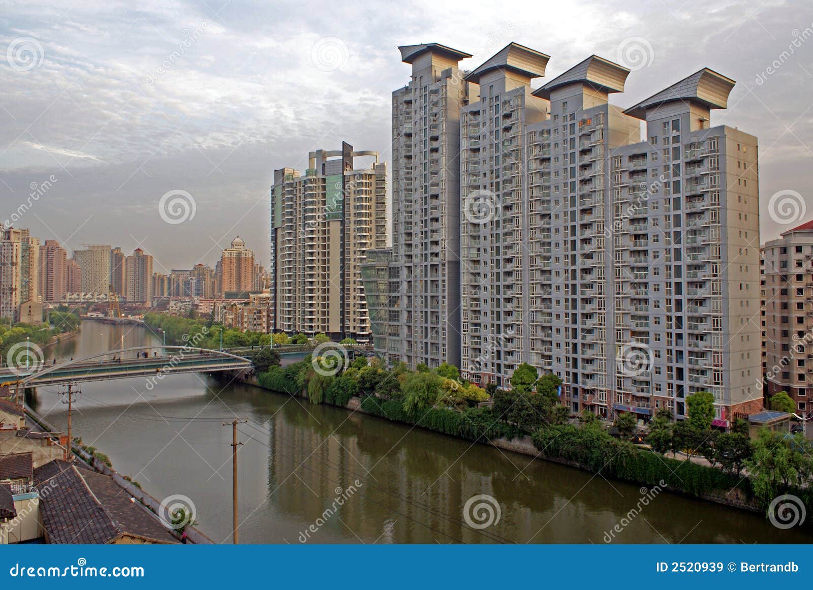 Modern shanghai buildings stock image. Image of glass - 2520939