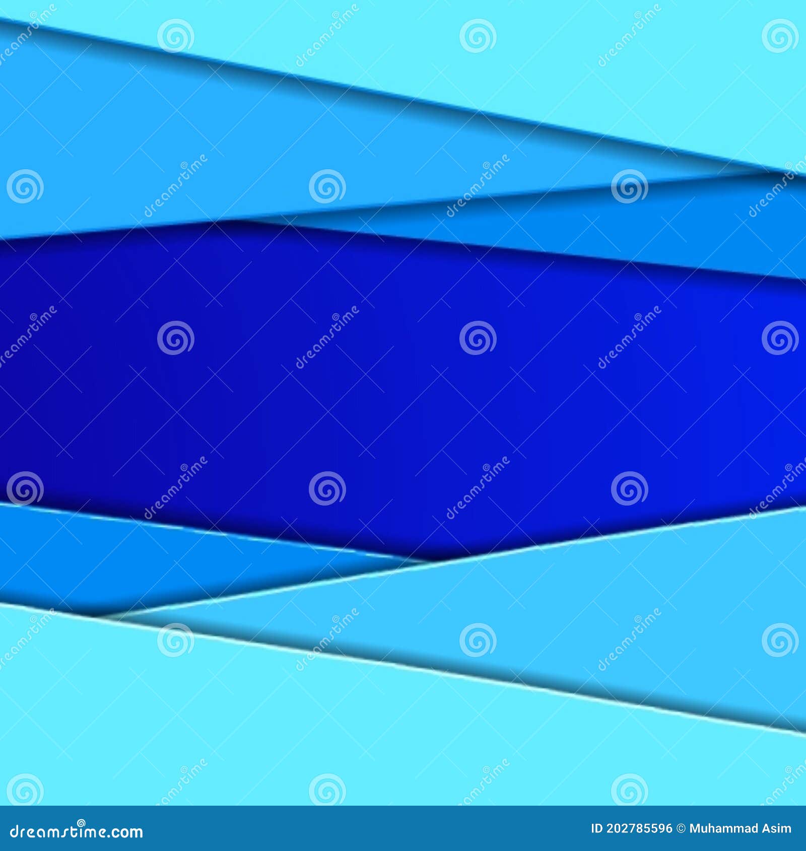 Modern Shape Blue Color Template Design. Stock Illustration ...