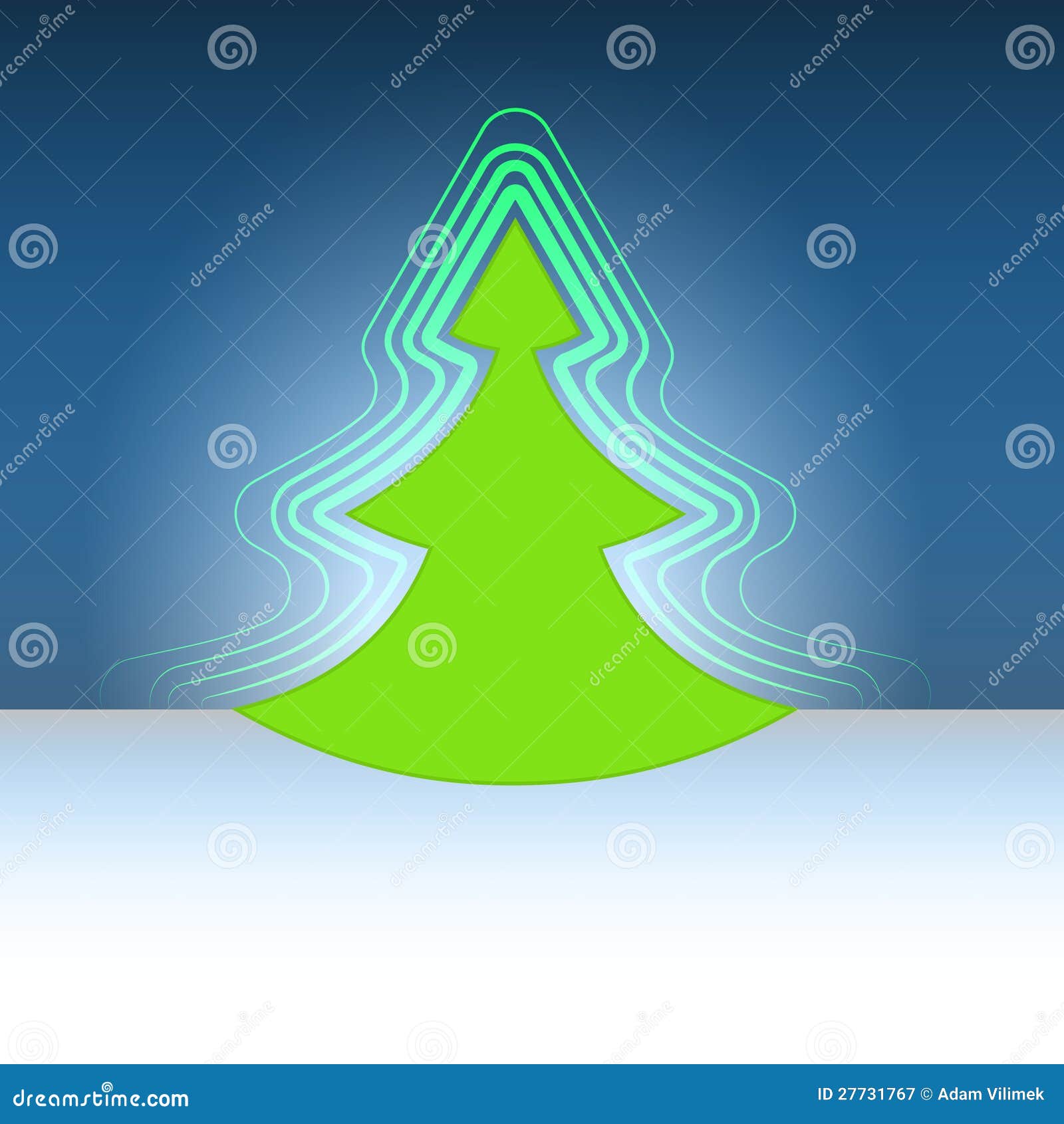 Modern Shape Christmas Green Tree Flare Stock Vector - Illustration of ...