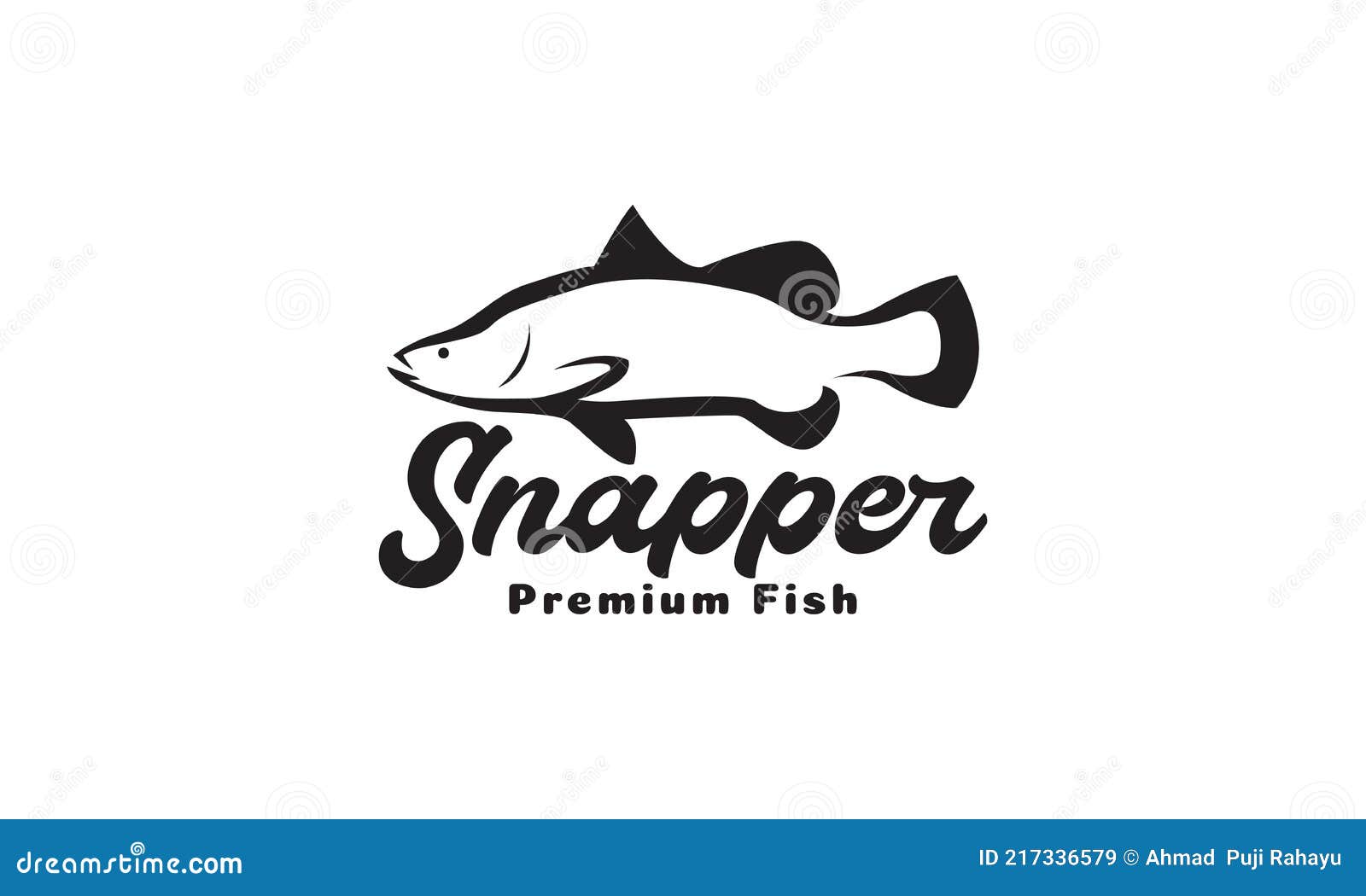 Silhouette Two Red Snapper In Water Fish Logo Design,fishing Logo ...