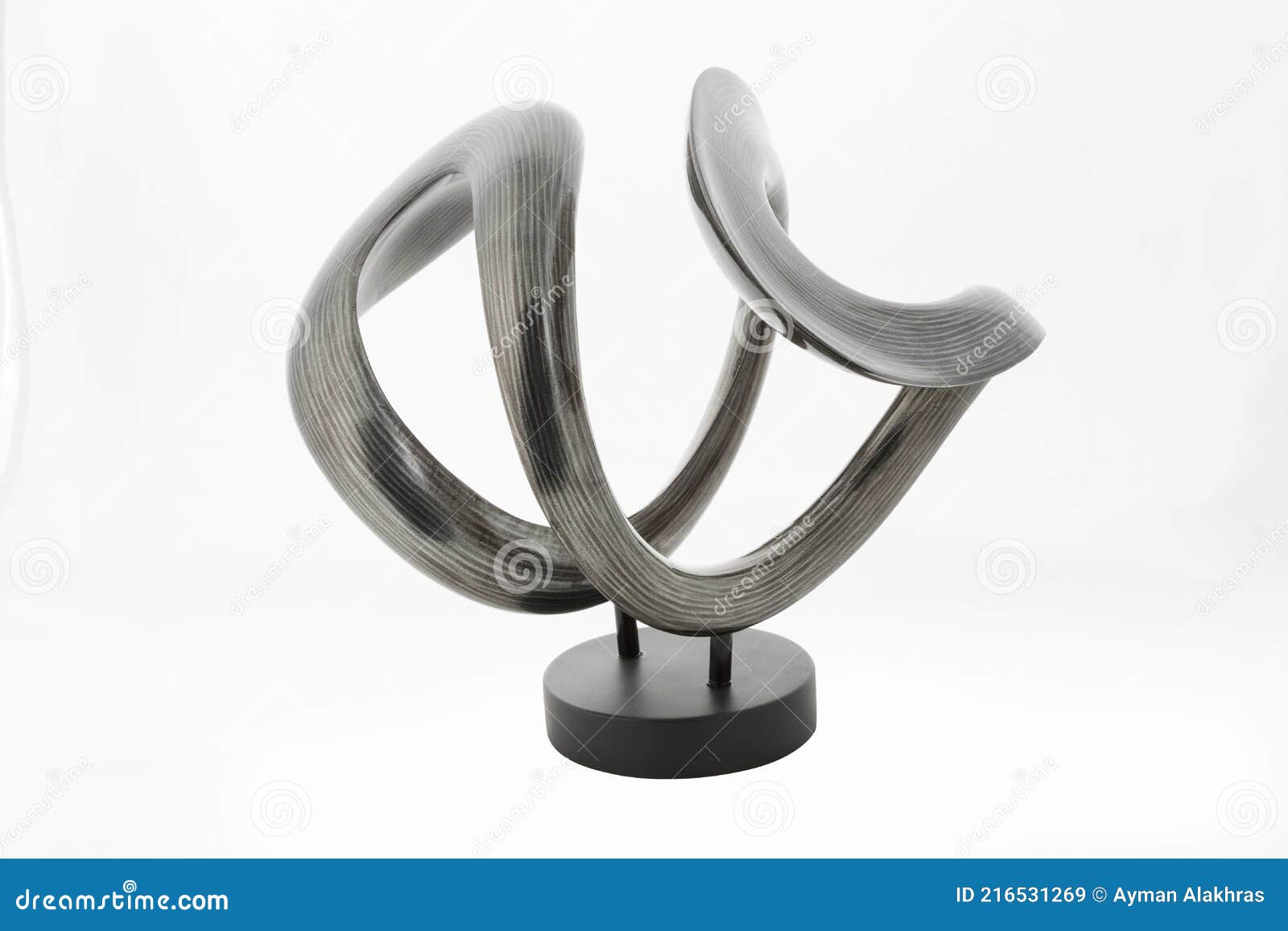 Modern Shape Vase Sculpture Isolated on White Background Editorial ...
