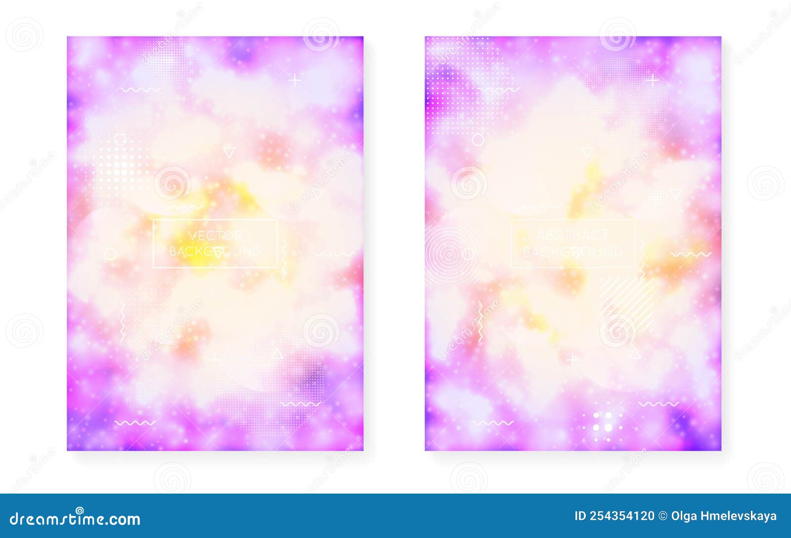 Modern Shape. Violet Round Presentation Stock Vector - Illustration of ...