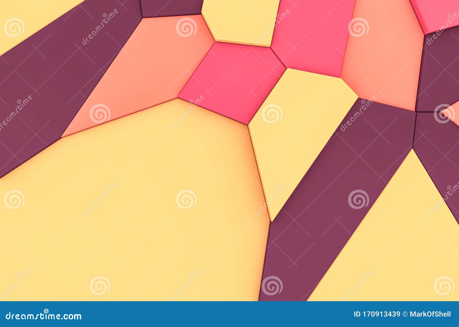 Modern Shattered Wall Texture with Warm Colors Random Triangular and ...