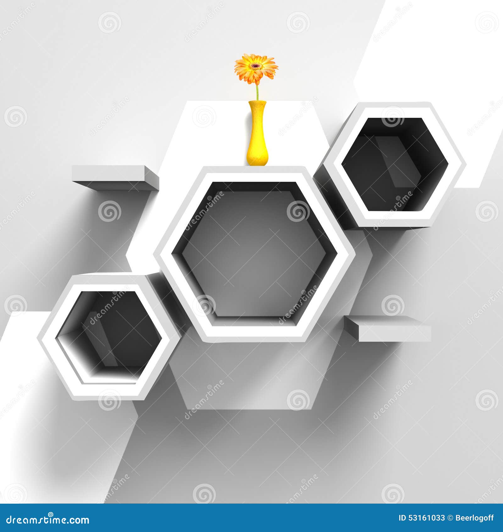 Modern Shelves Template for Your Design Stock Illustration ...