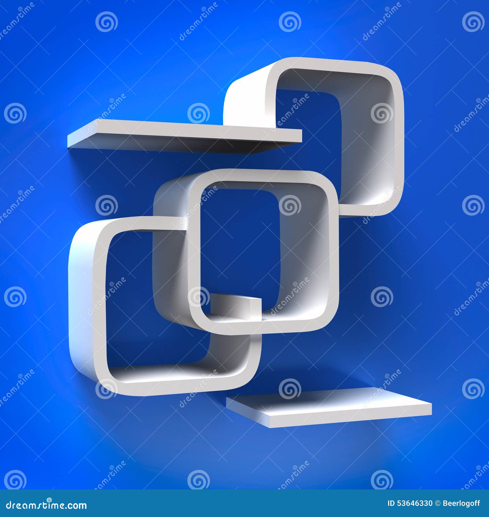 Modern Shelves Template for Your Design Stock Illustration ...