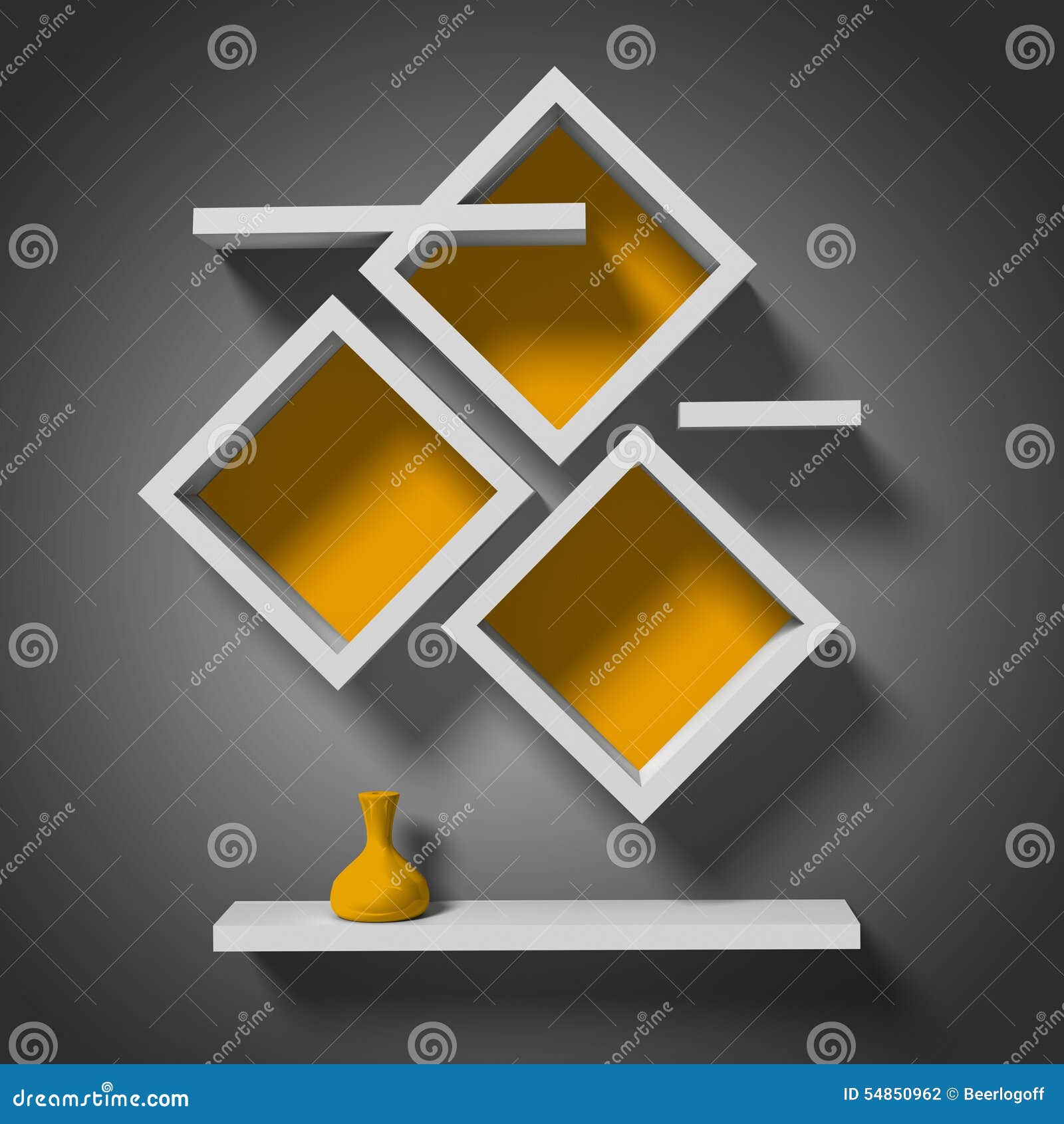Modern Shelves Template for Your Design Stock Illustration ...
